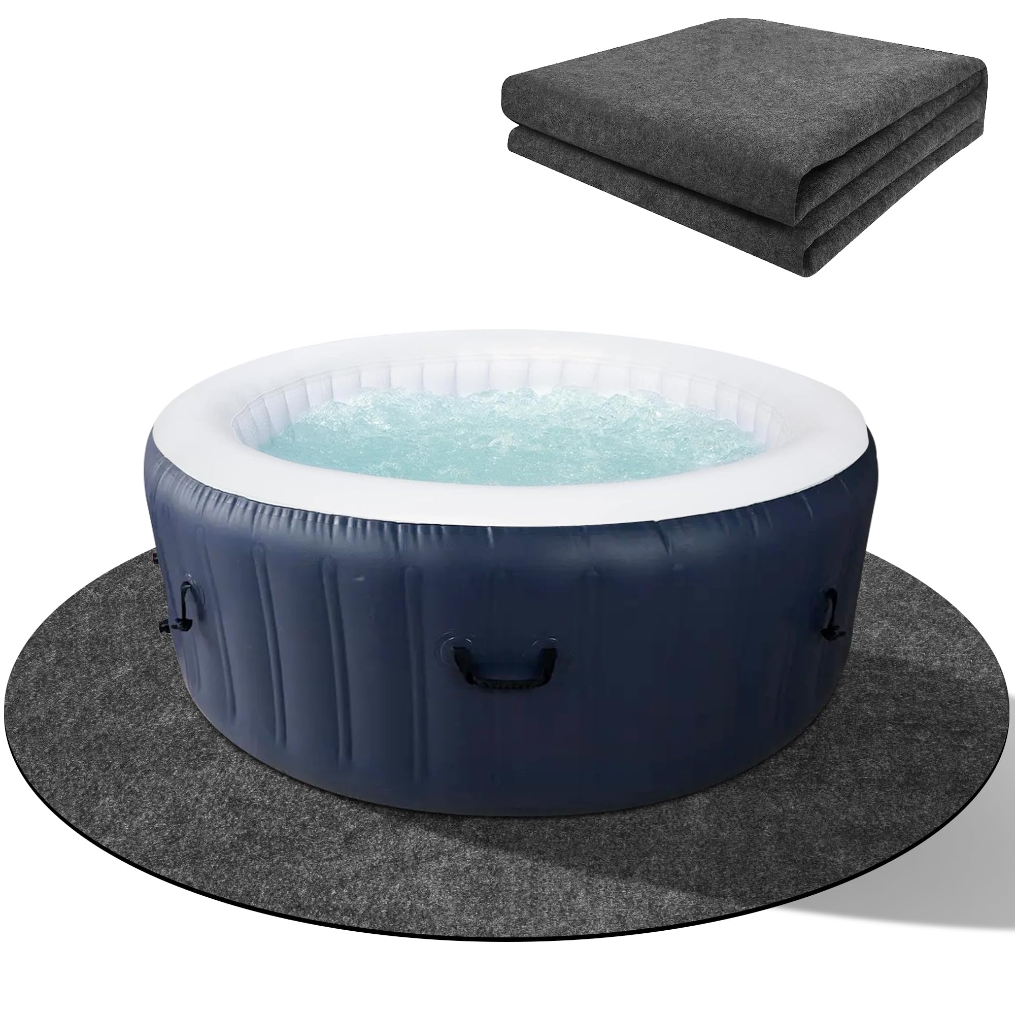 Amazon.com: codree 72.8 Inch Round Hot Tub Mat- Water Absorbent Hot Tub ...