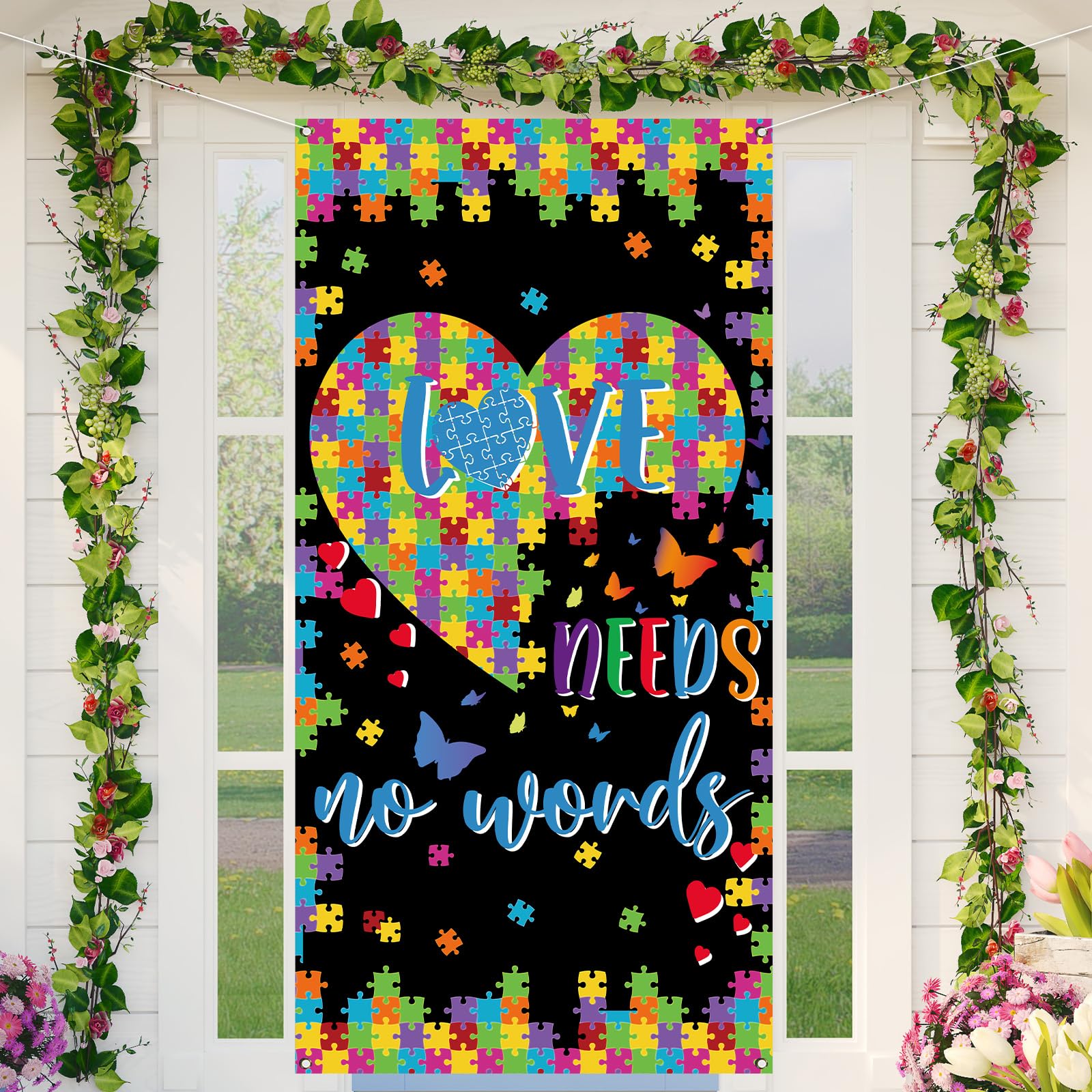 Amazon.com: Autism Awareness Decorations Autism Awareness Month Door ...