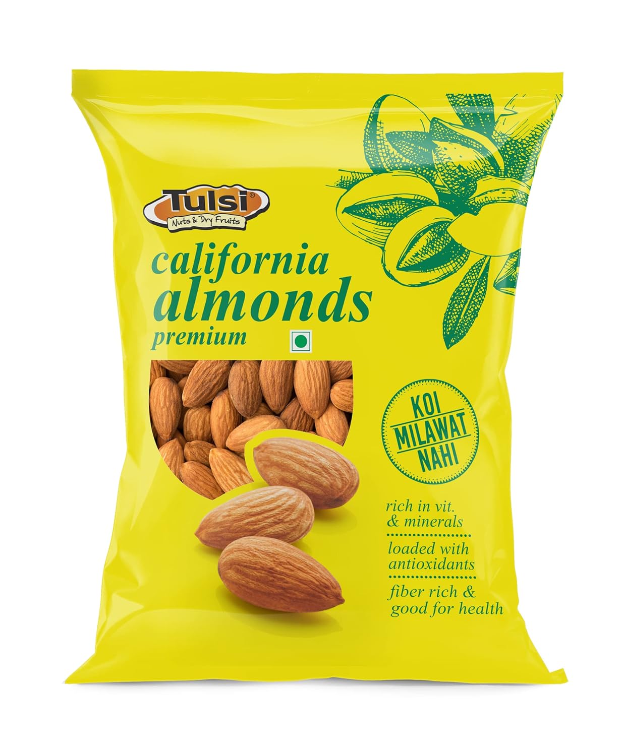 Tulsi California Almonds 1kg,Raw : Amazon.in: Grocery & Gourmet Foods