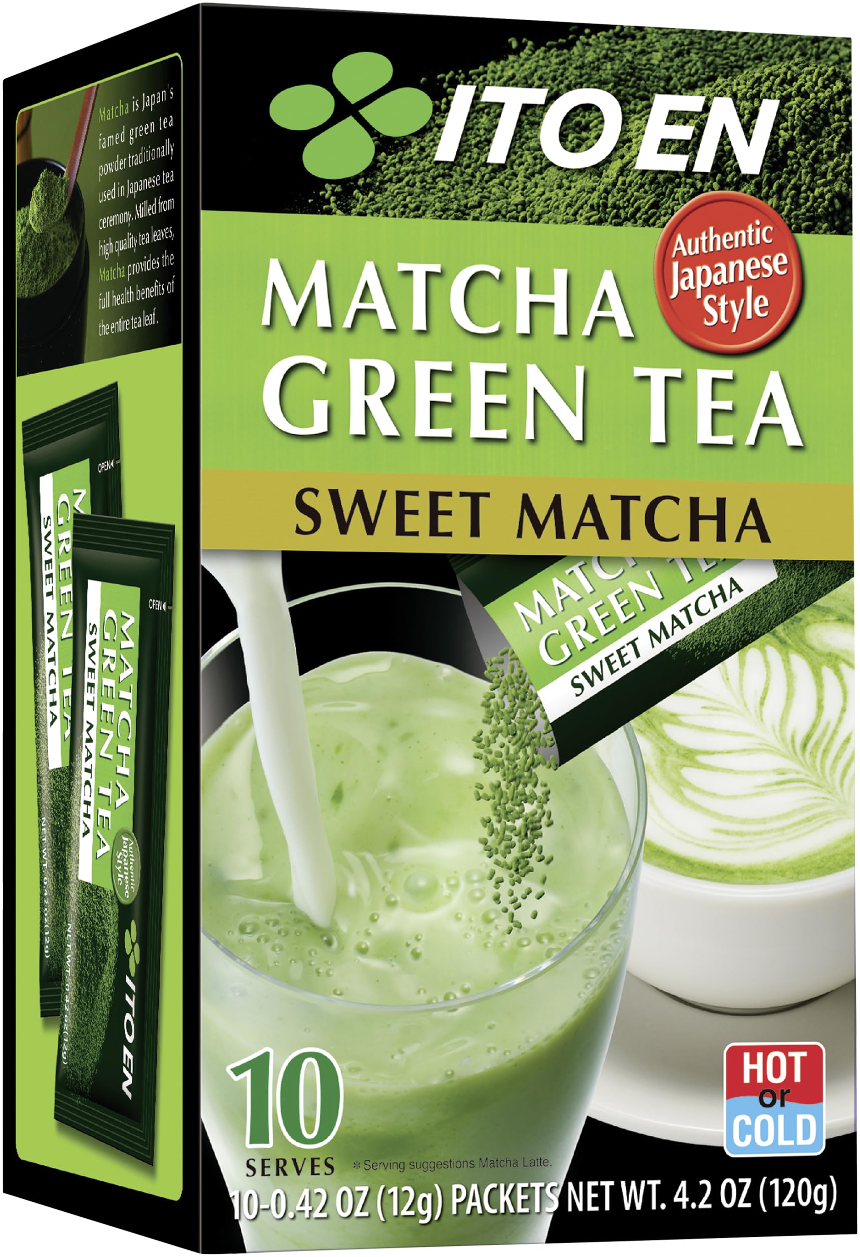 Ito En Sweet Matcha Powder Sticks, 10 Sticks : Amazon.com.au