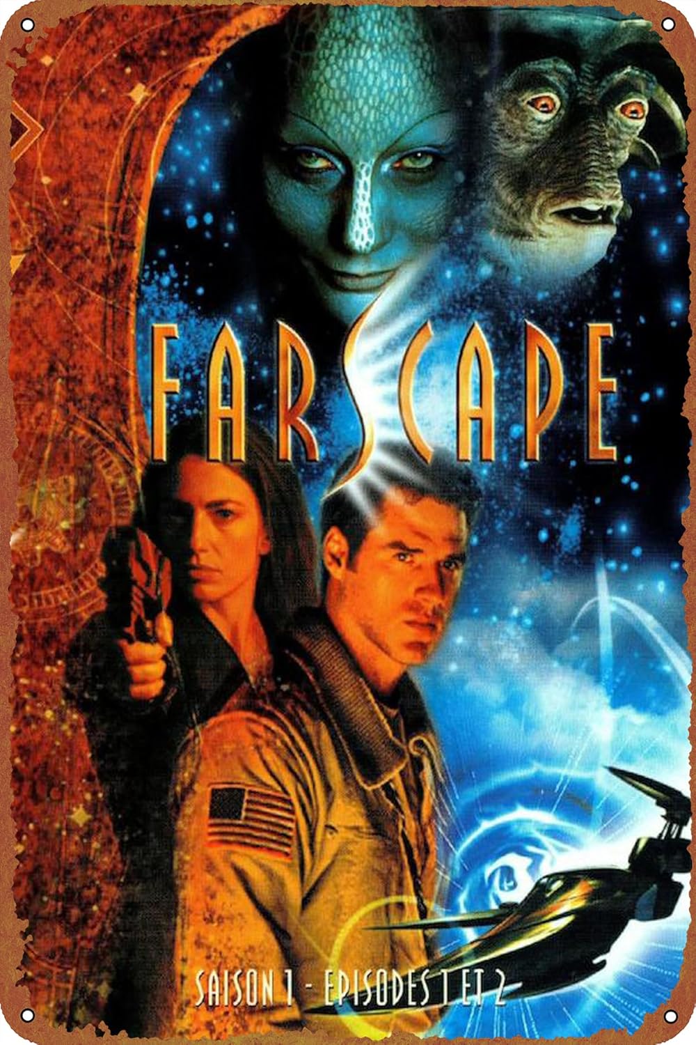 Amazon.com : Farscape Movie Poster Retro Vintage Funny Metal tin Sign ...