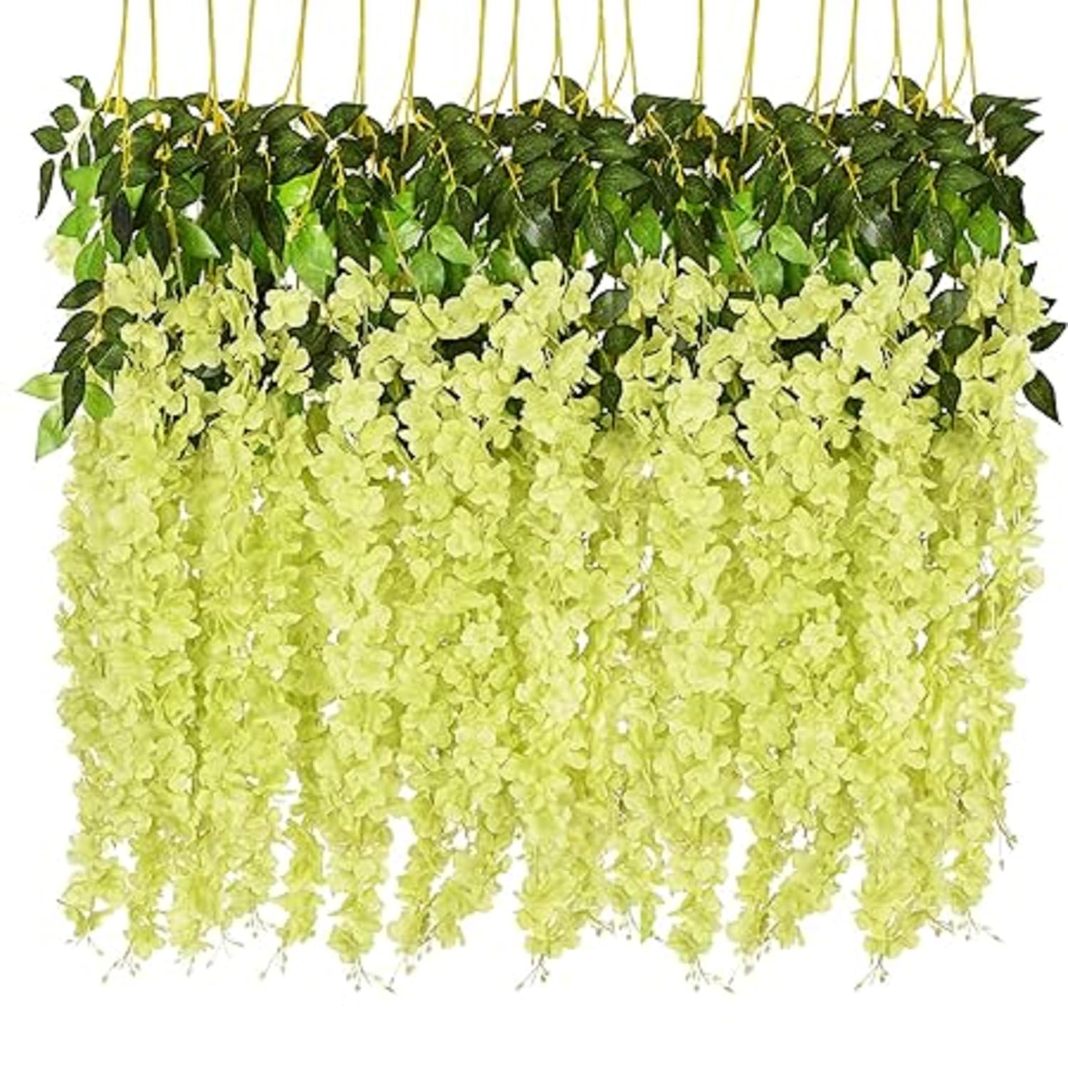 Buy SUPER MARCHE Artificial Wisteria Vine Hanging Garlands, 43.2 FT ...