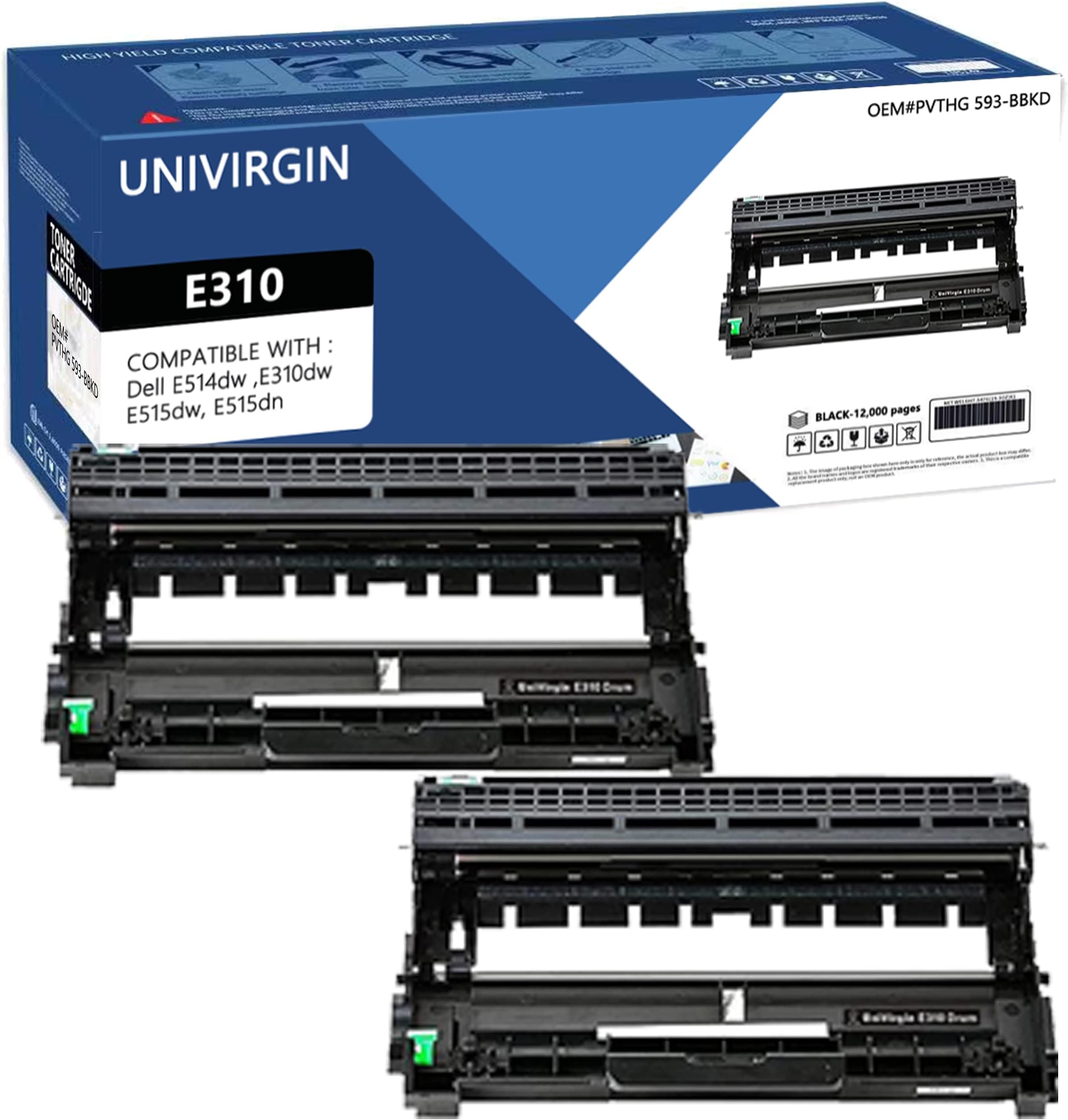 Amazon.com: SavFinto E310 E310dw Drum Unit Replacement for Dell E310dw E514dw E515dw E515dn E310 ...