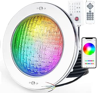 Amazon.com: pool lights for inground pool 10 Inch 60W RGBW Color ...