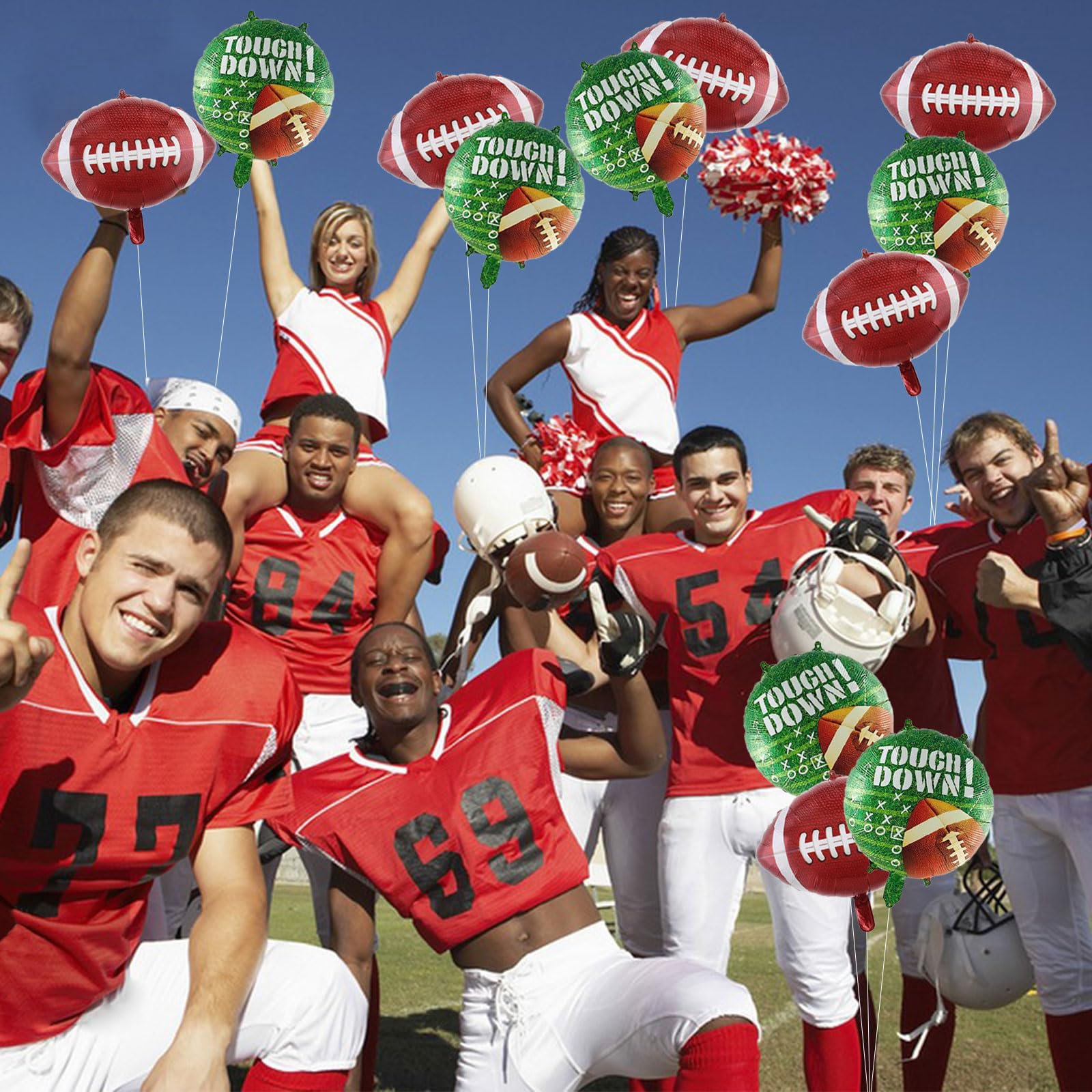 Snapklik.com : 12 Pieces Football Balloon Set Football Party ...