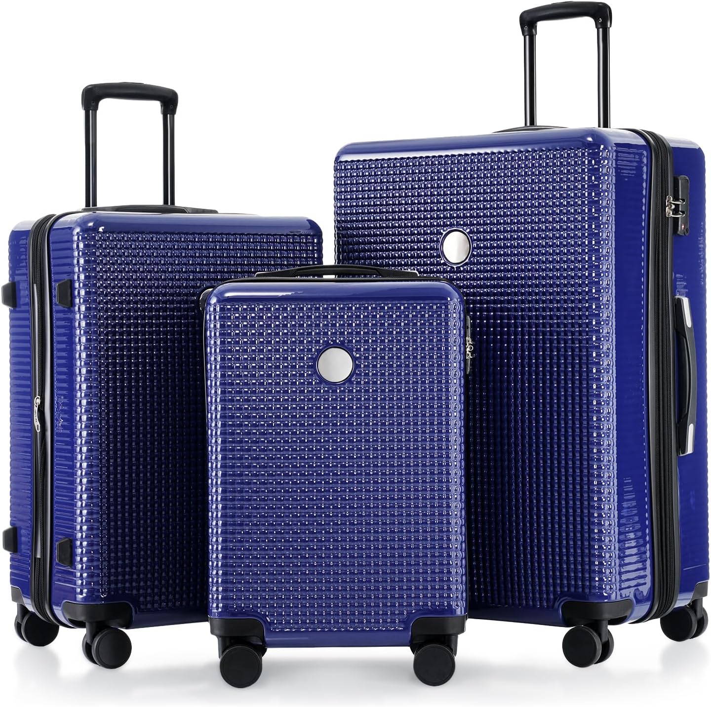 Amazon.com | Merax Luggage Sets 3 Piece Suitcase, ABS Hardshell Suit ...