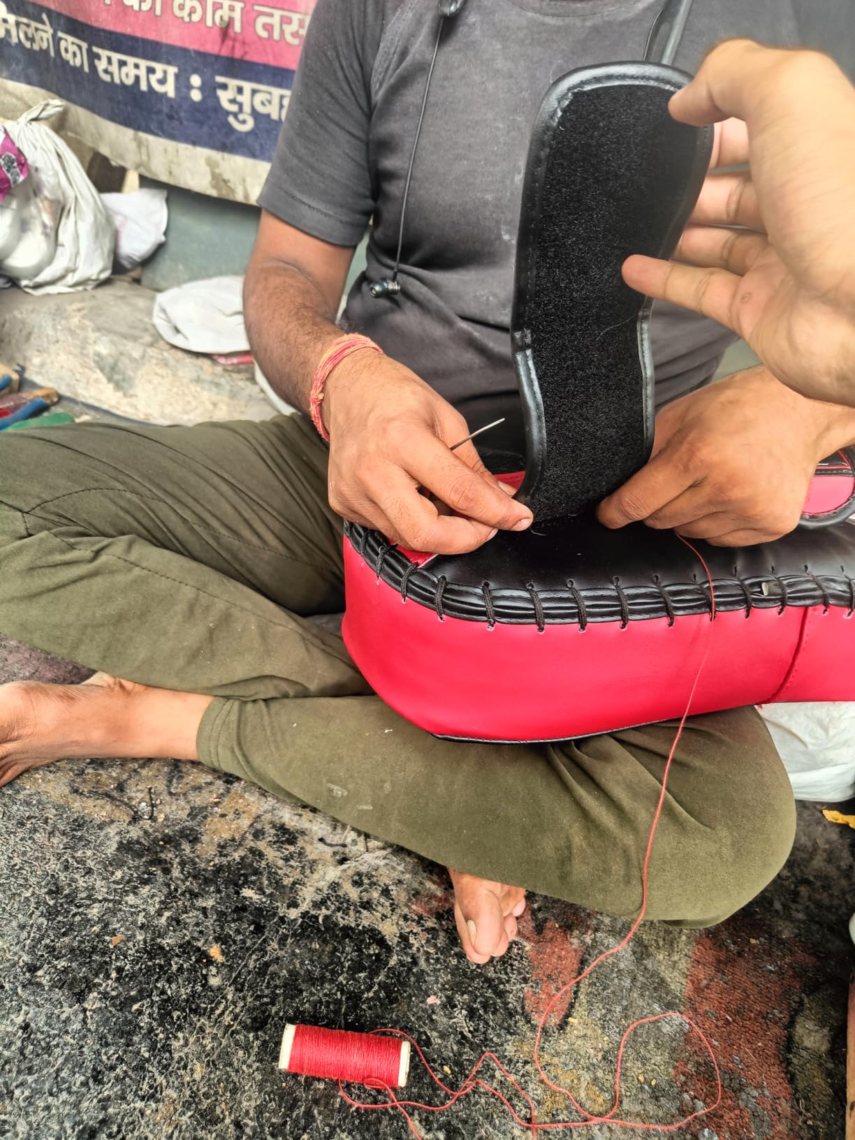 Buy LEW Synthetic Leather Rectangle Curved Boxing Punching Kicking Pad ...