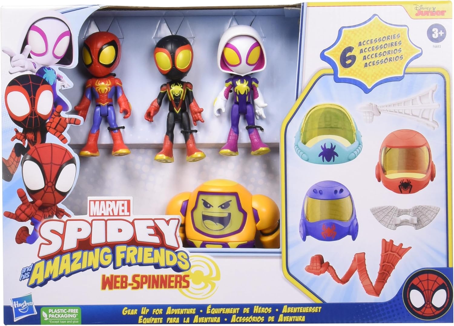 Amazon.com: Spidey and his Amazing Friends Marvel Web-Spinners Gear Up ...