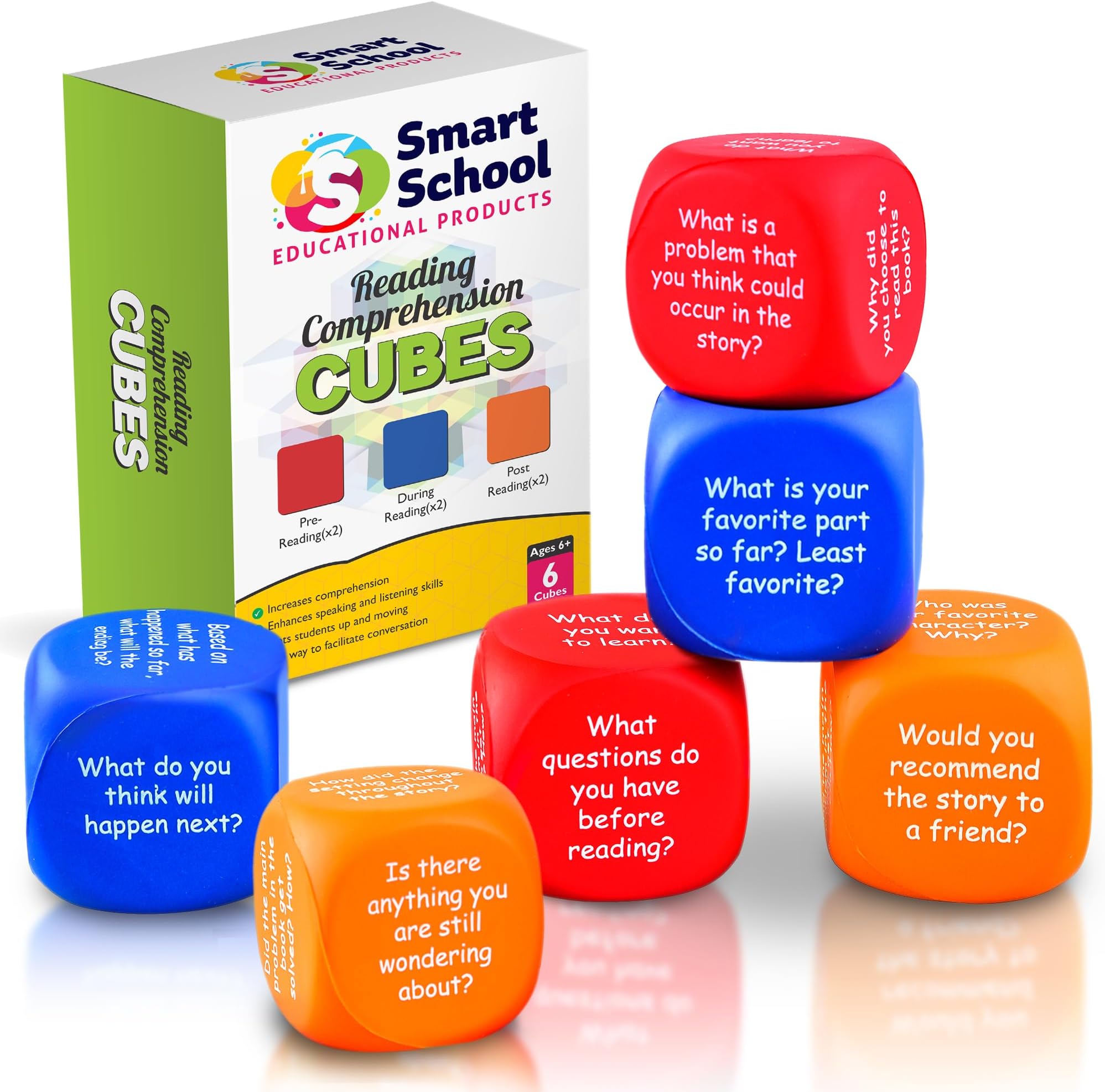 Amazon.com: Teacher Created Resources Foam Life Question Cubes ...
