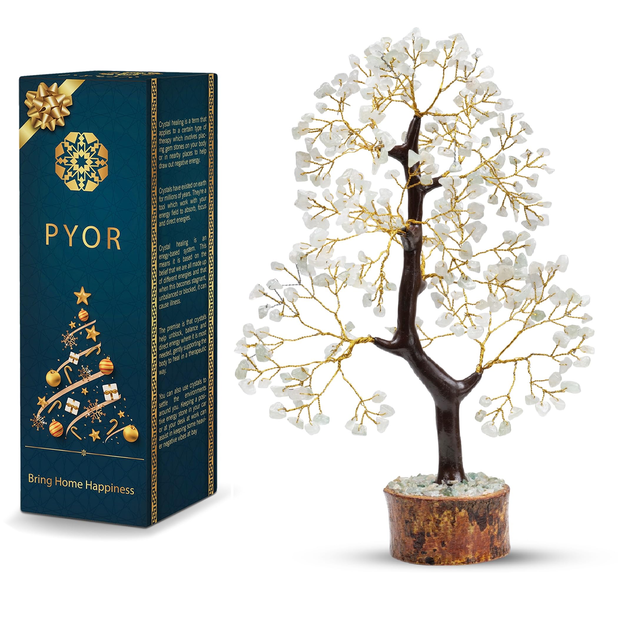 Amazon.com: PYOR Jade Tree, Gemstones, Green Jade, Crystal Tree, Jade ...