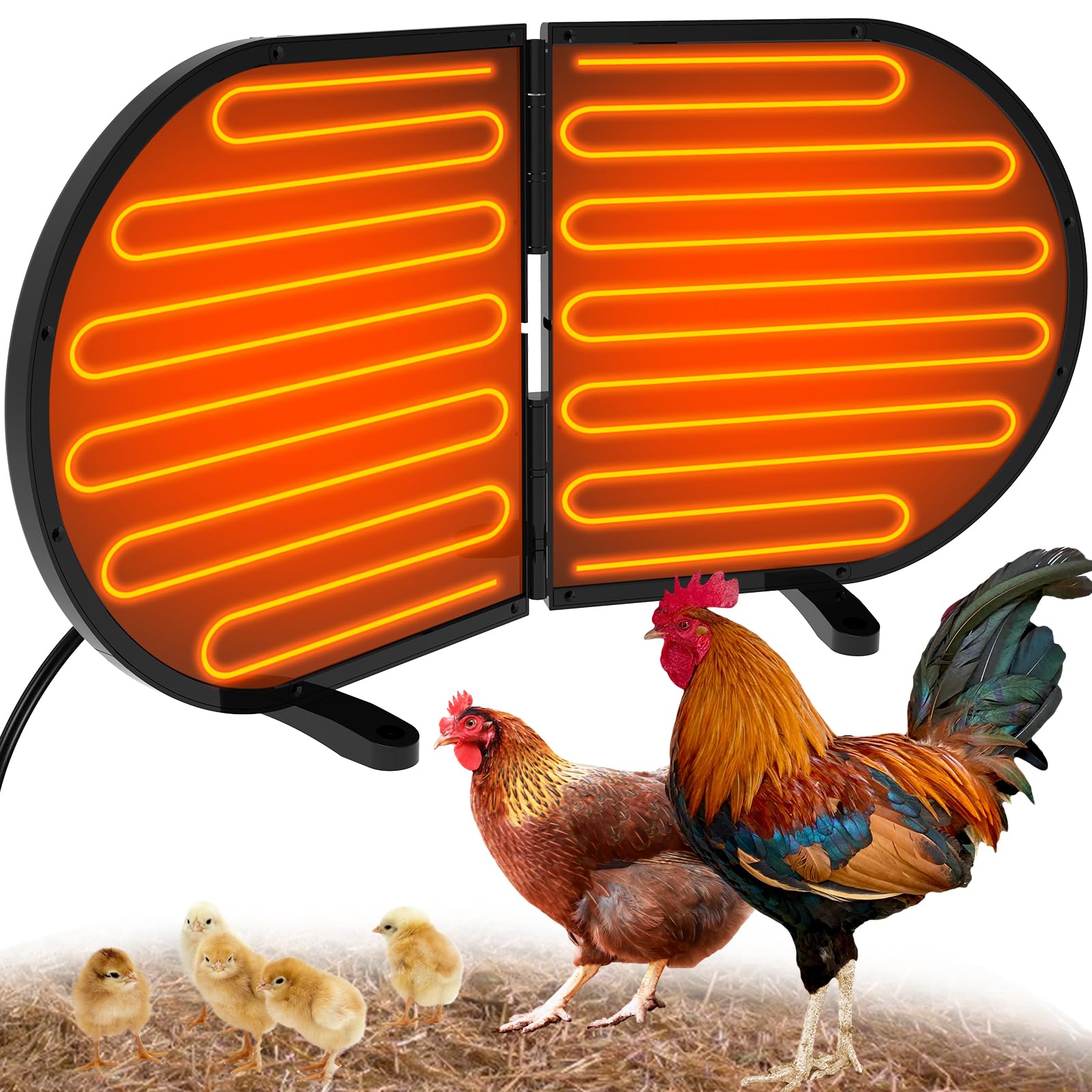 Snapklik.com : Tepoal Large Chicken Coop Heater For Winter, 220 Watts ...