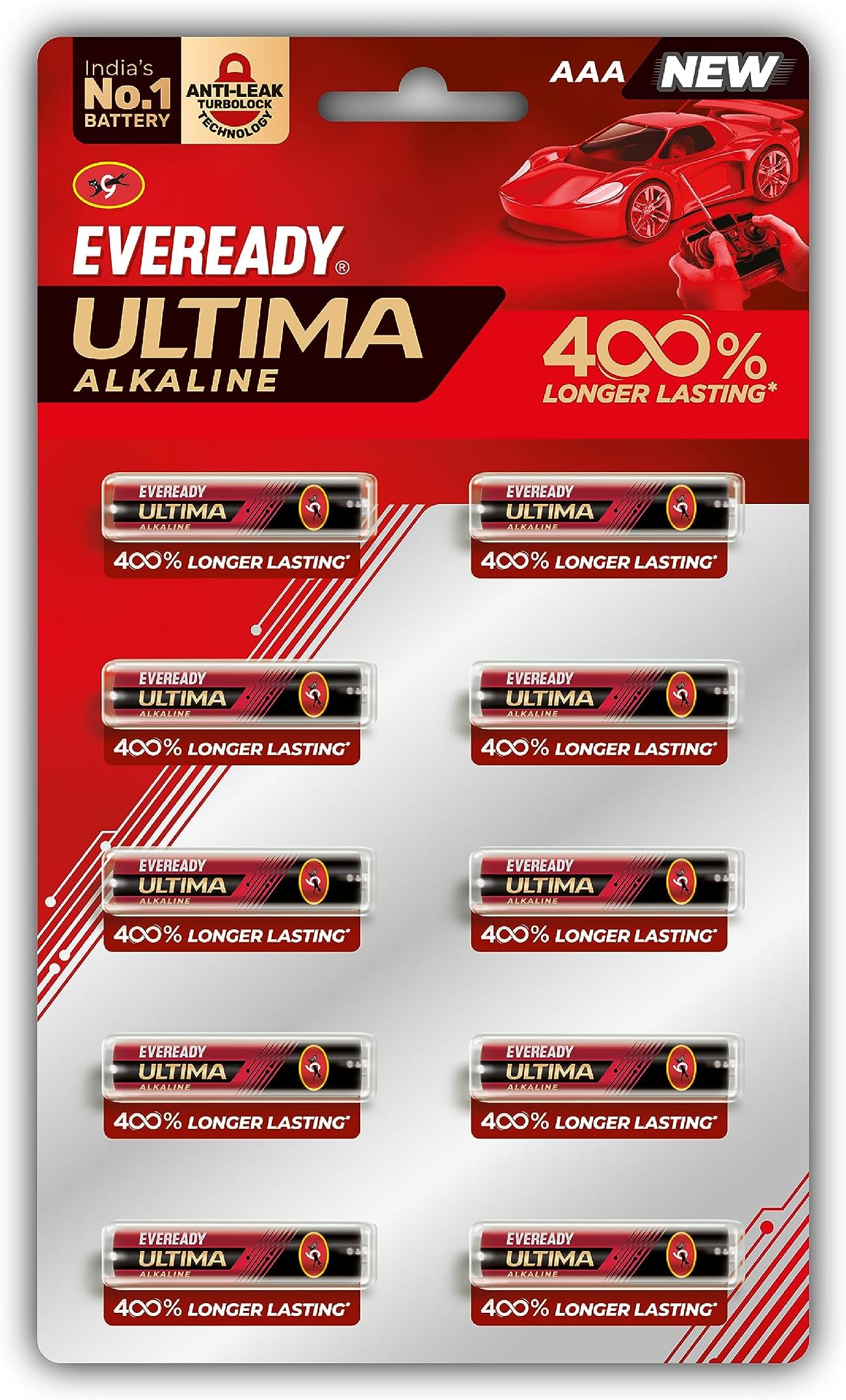 Nippo 3DG Gold AA Battery | 1.5 V | Pack of 4 | 18 Months Shelf Life ...