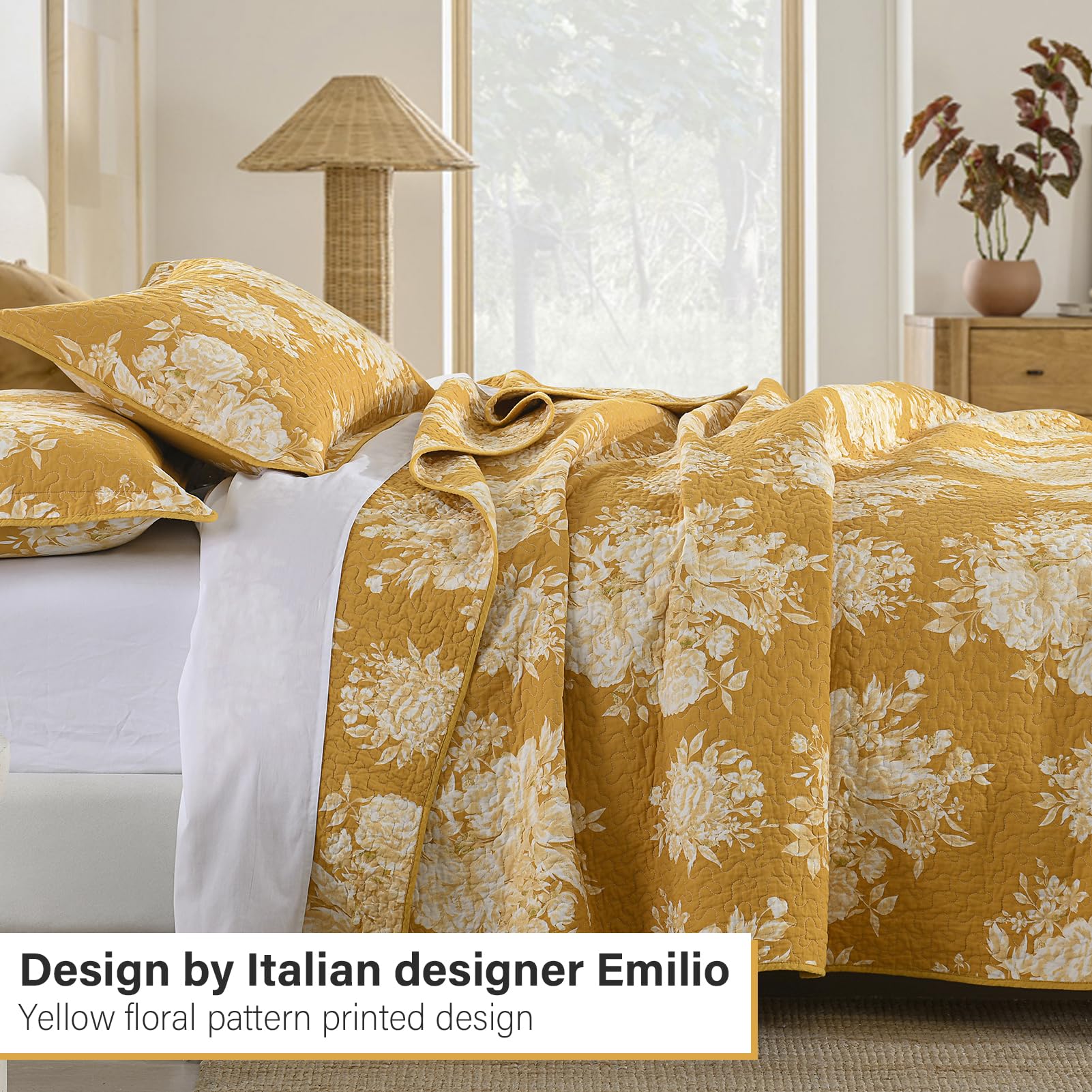 Yellow Farmhouse Quilts Sunny Side Yellow Quilt – Annie Selke