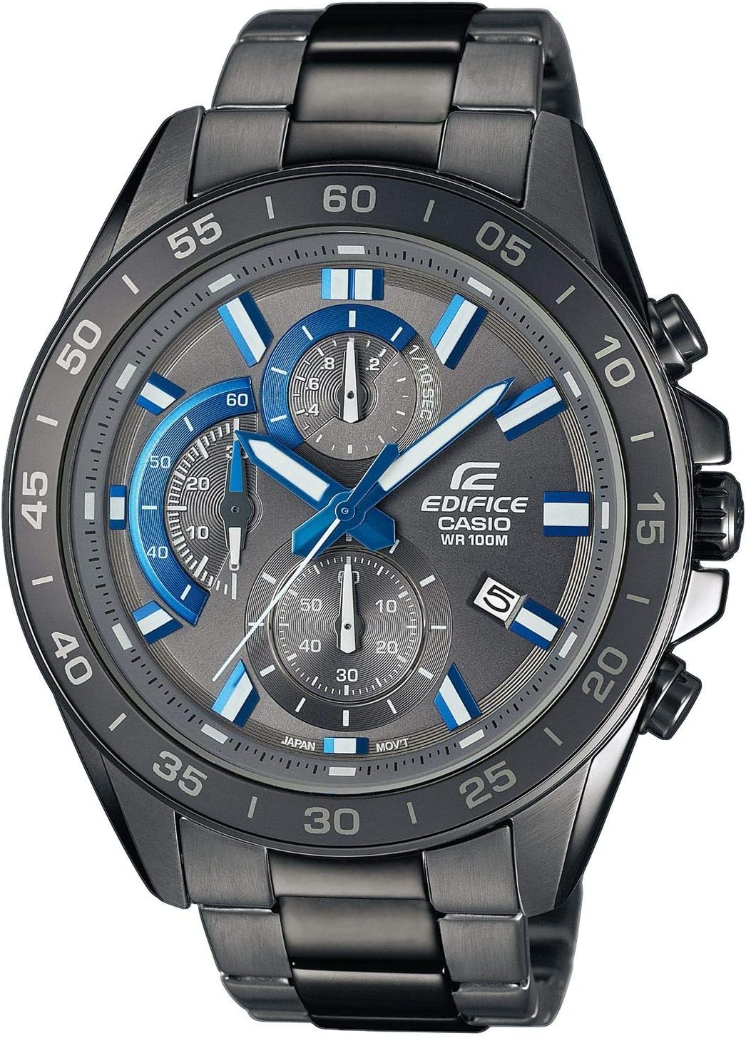 Casio EDIFICE Reloj en caja sólida, 10 BAR, Negro, para Hombre, con ...