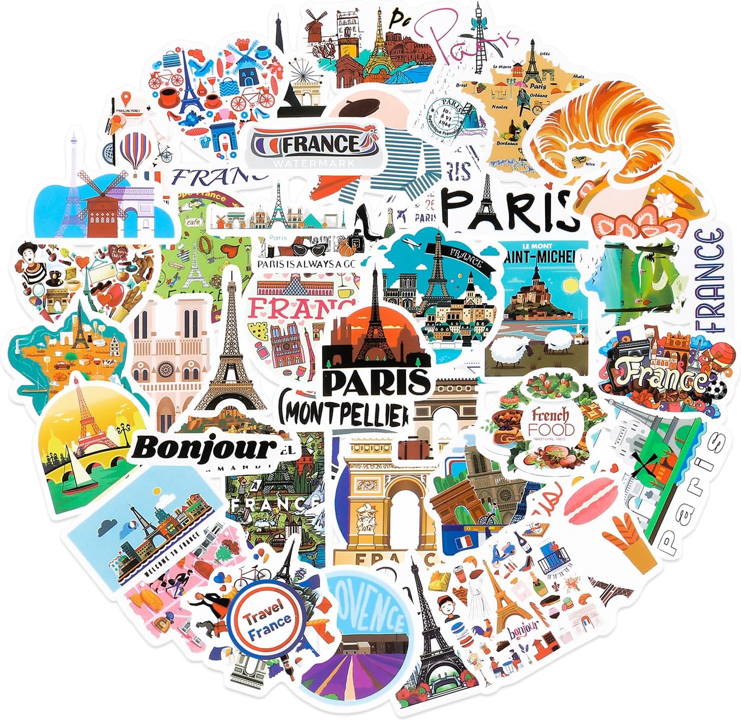 2 x 10cm France French Map Vinyl Stickers - Sticker Laptop Luggage ...