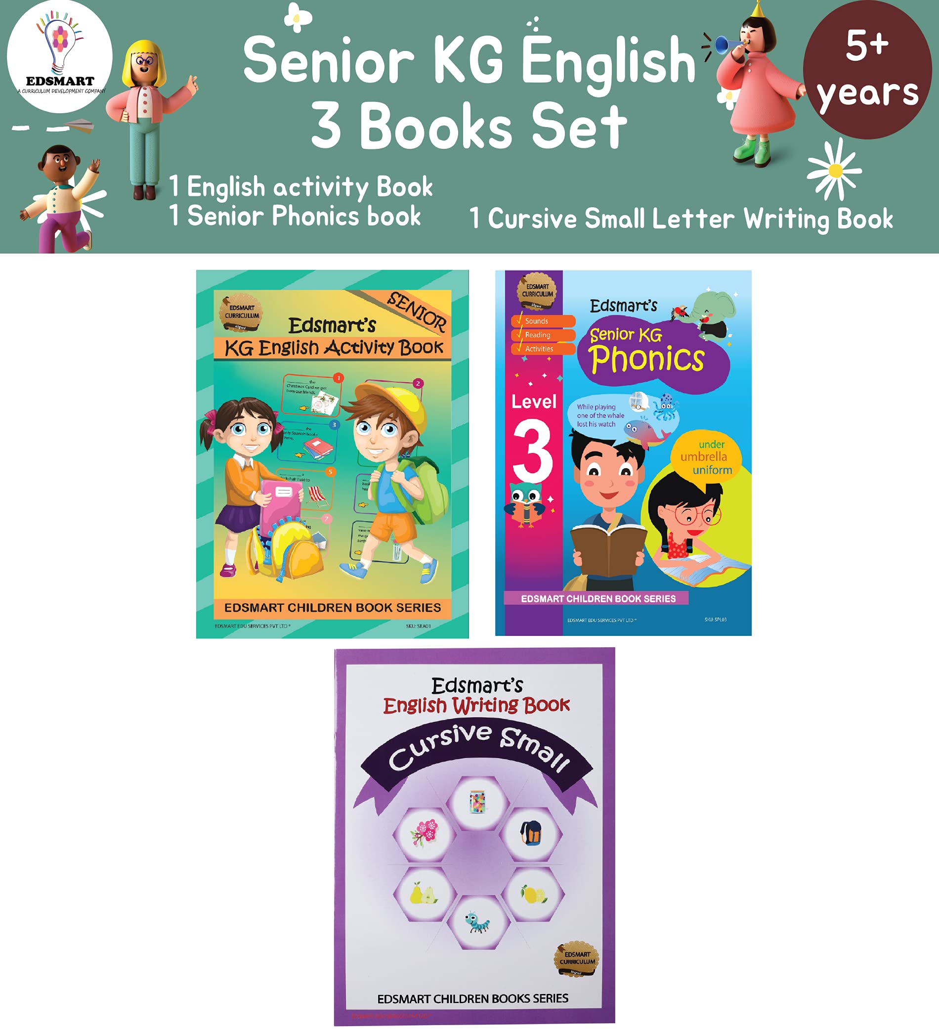Buy Senior KG English Book set ( UKG Activity Book, English Phonics ...