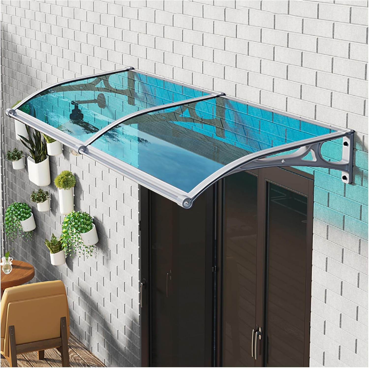 Amazon.co.jp: Eve Roof Retrofit Polycarbonate Simple Roof Rain Guard ...