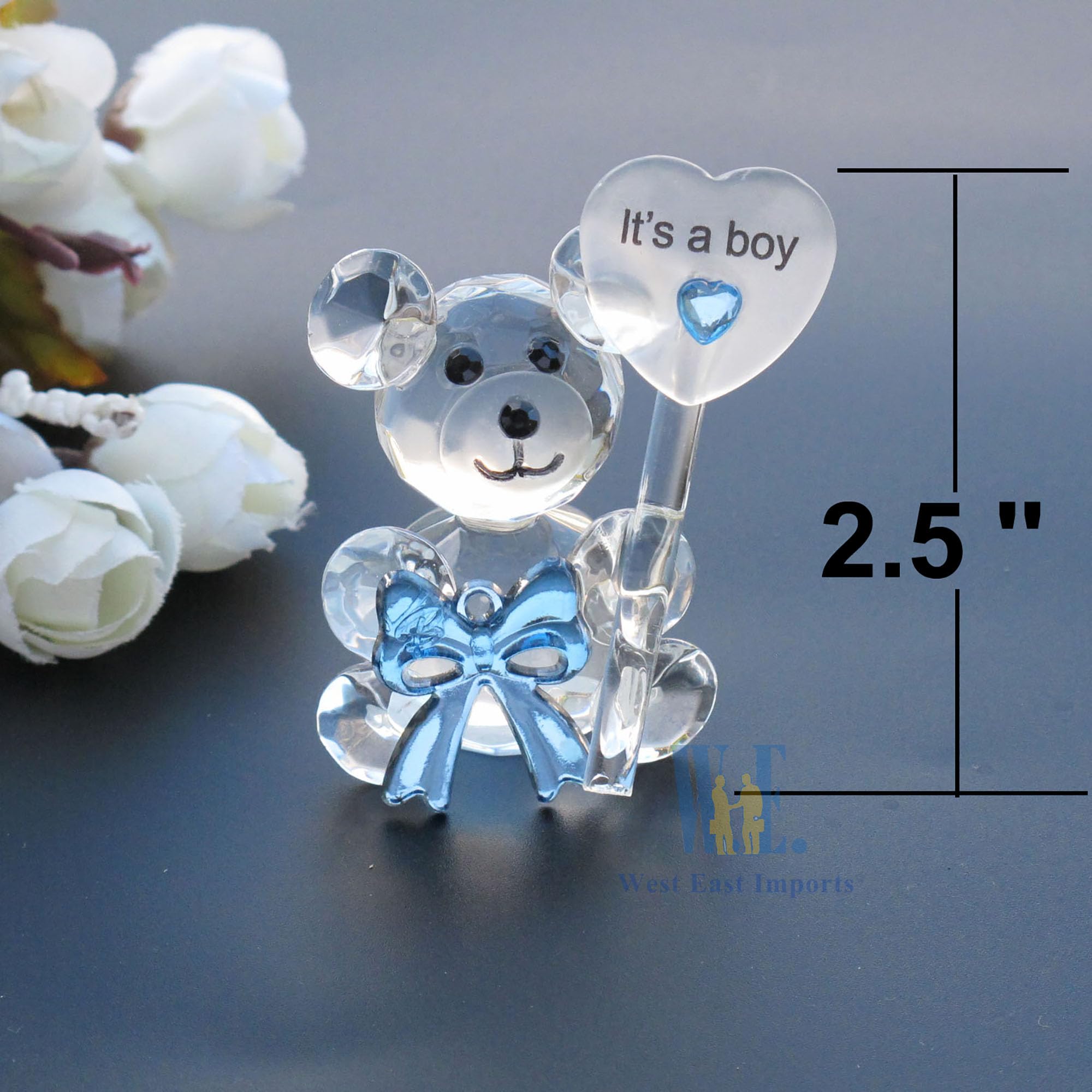 Crystal Baby Shower Favors Blush Pink Floral Sip And See Baby Shower