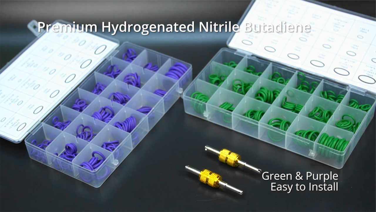 NBR 70 Shore O-rings BUSY-CORNER 396-Piece - 18 SAE Sizes Green ...