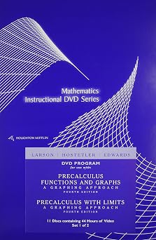 DVD for Larson/Hostetler/Edwards' Precalculus with Limits: A Graphing ...