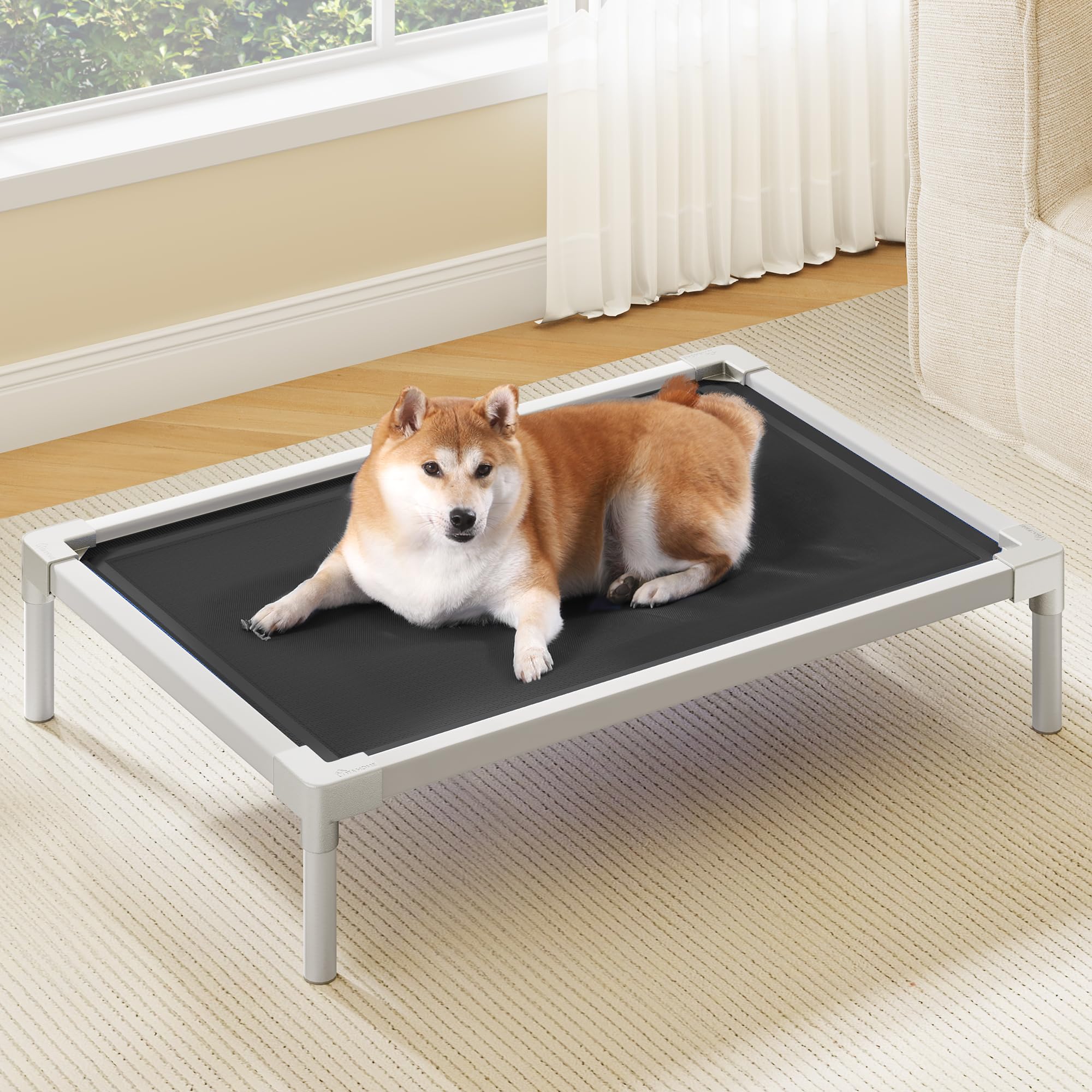 YITAHOME Cooling Elevated Dog Bed, Chew Proof Raised Pet Cot with ...
