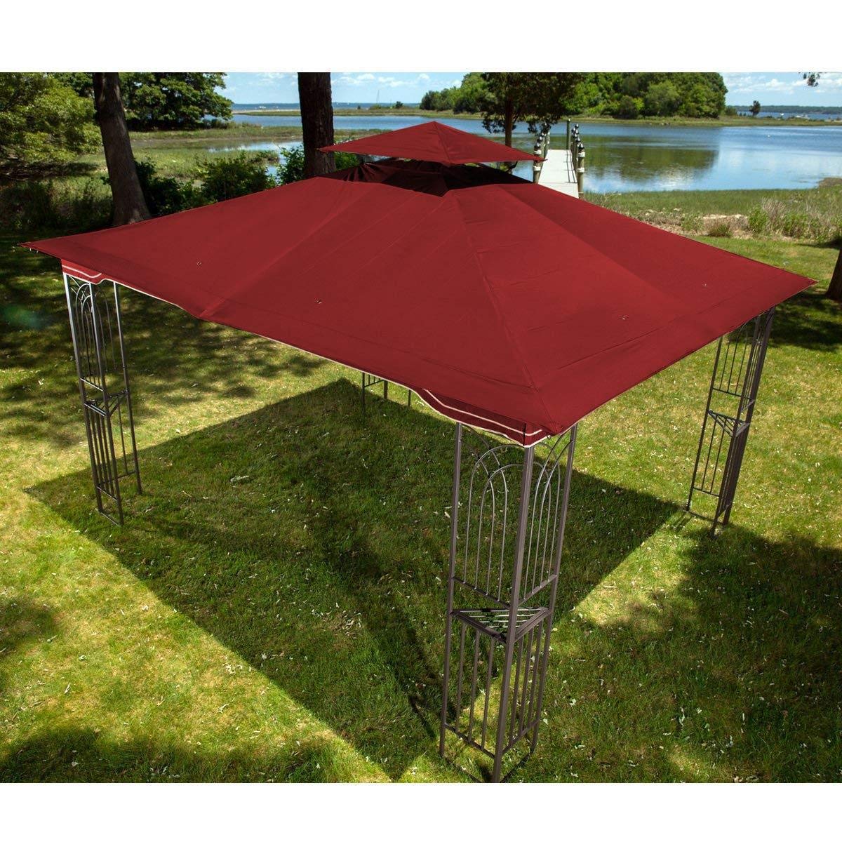 Snapklik.com : Maroon Replacement Gazebo Canopy For 10 X 12 Regency II ...