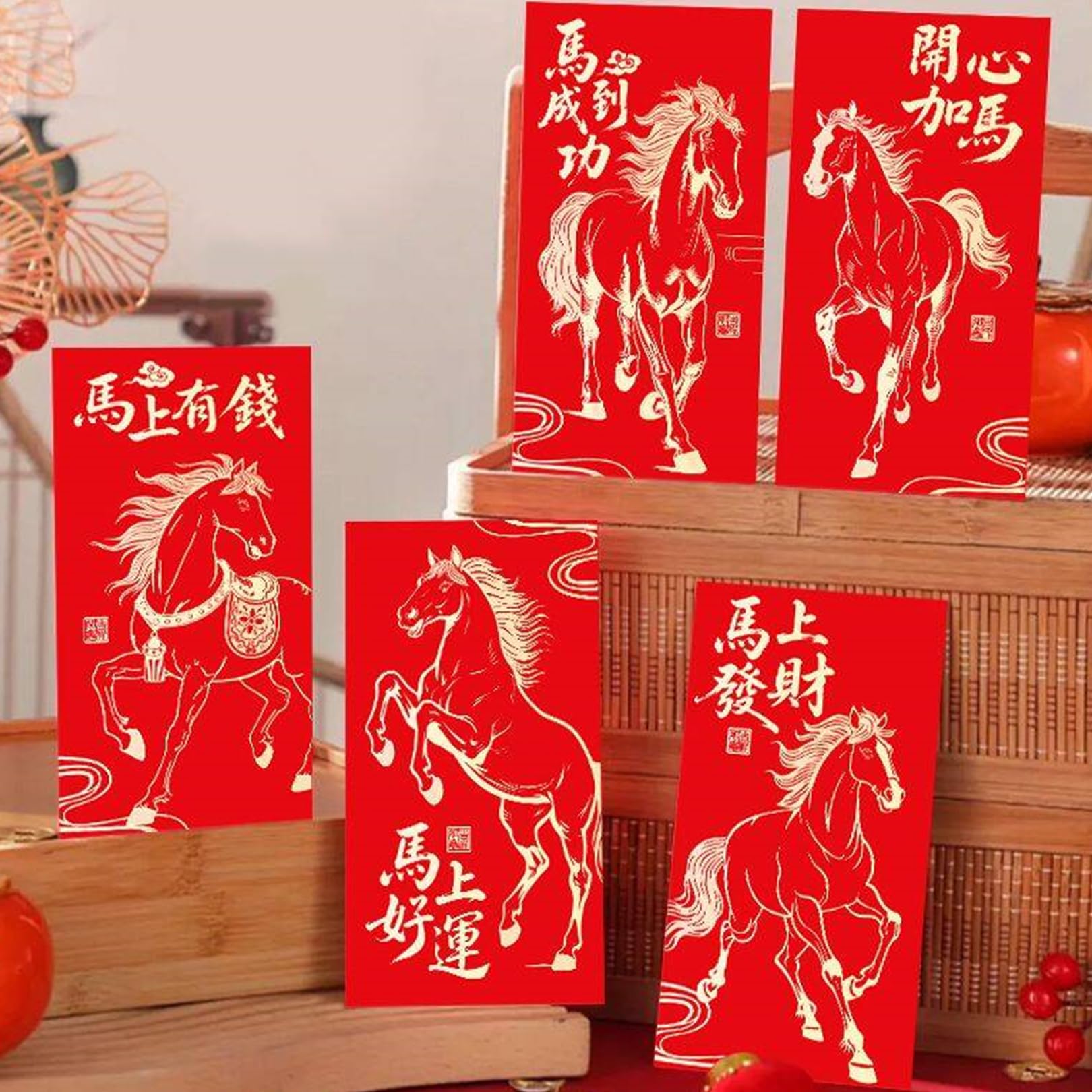 Money Envelopes For Cash Amreich 36 Pcs Chinese New Year Red Envelopes ...