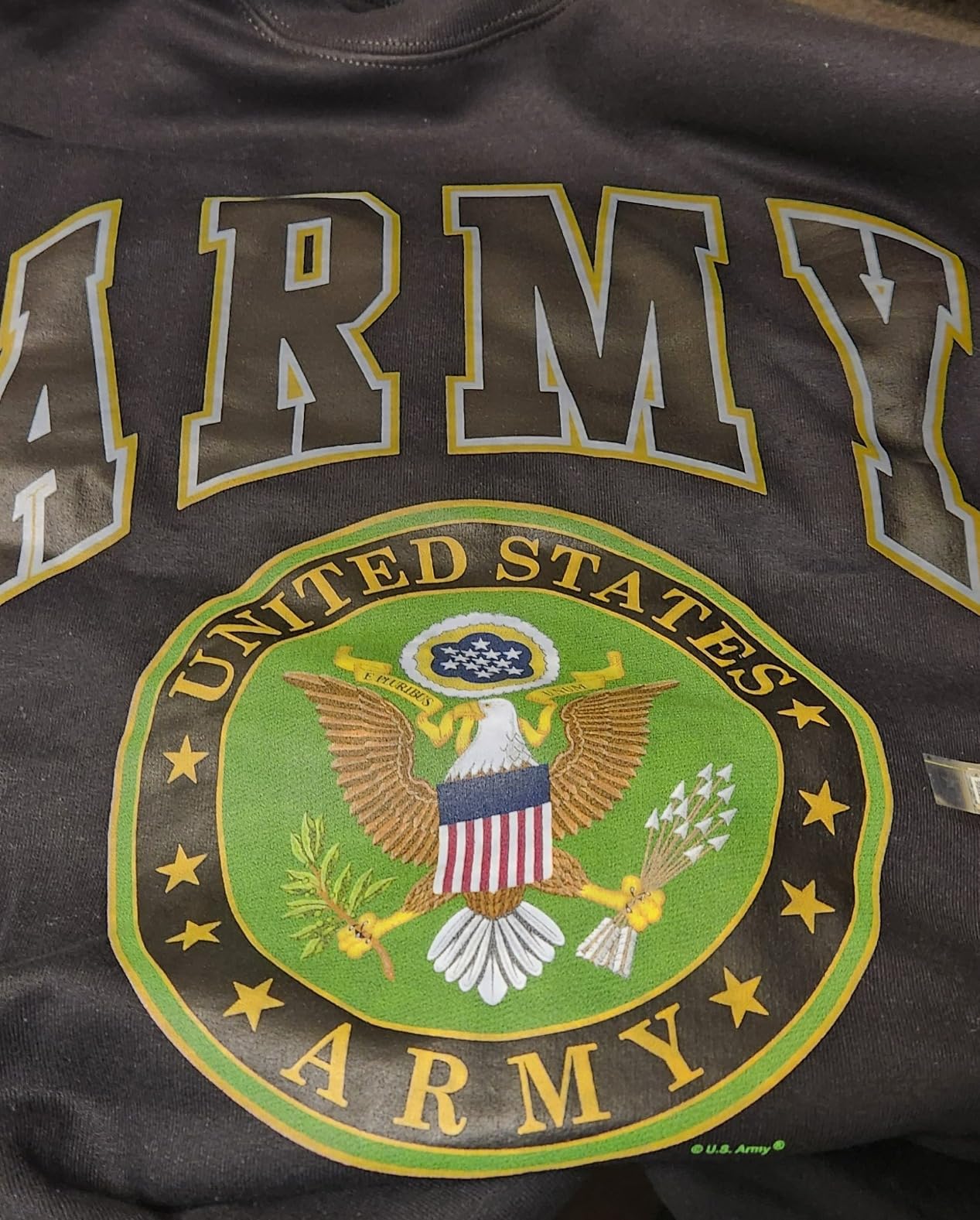 Amazon.com: UNITED STATES ARMY CREW NECK SWEATSHIRT ARMY LOGO CREST ...