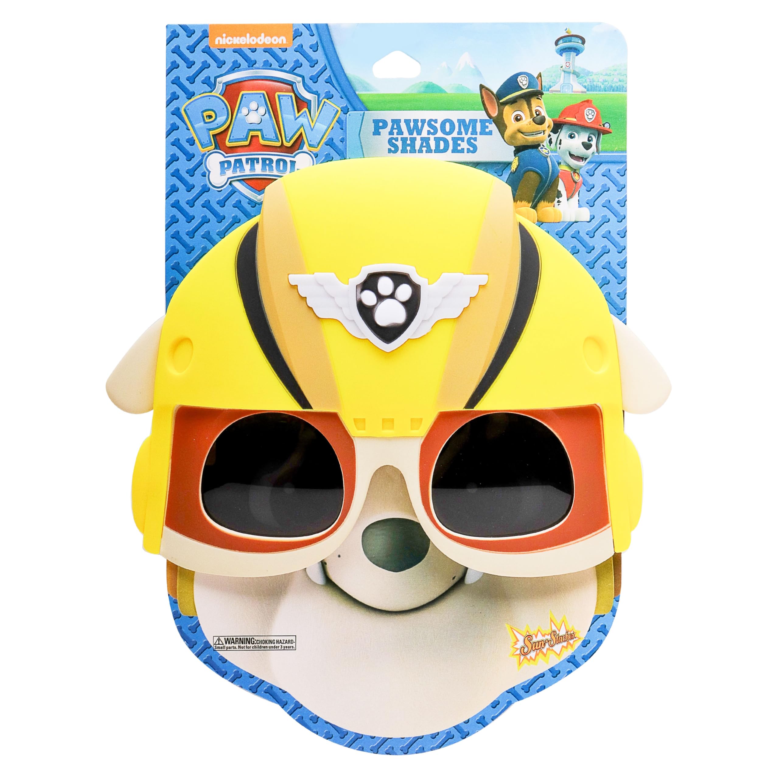 Amazon.com: Sun-Staches Paw Patrol Official Rubble Sunglasses Costume ...
