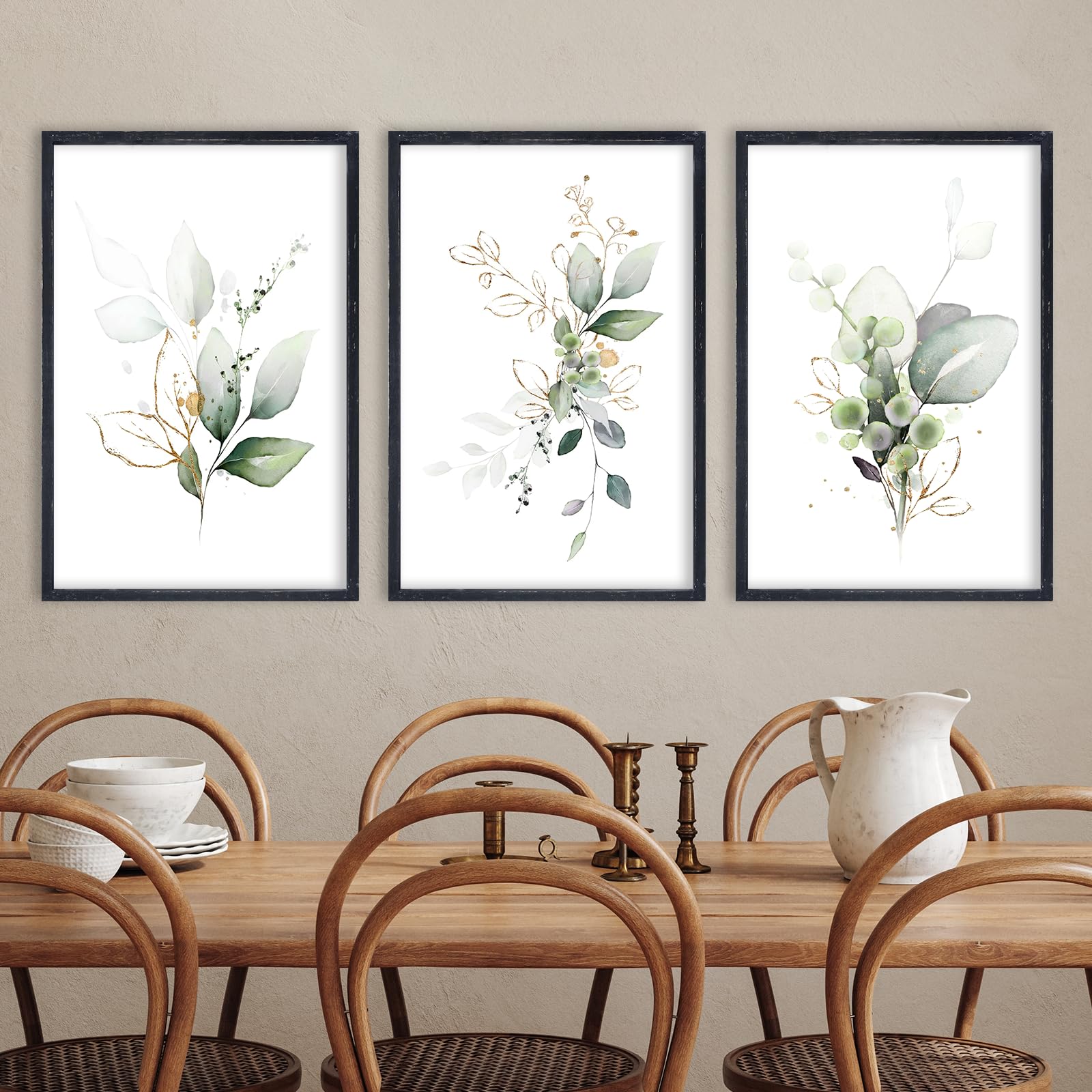 Amazon.com: LuZhiQiang Botanical Print Wall Art 11X16 Inch Set of 3 ...