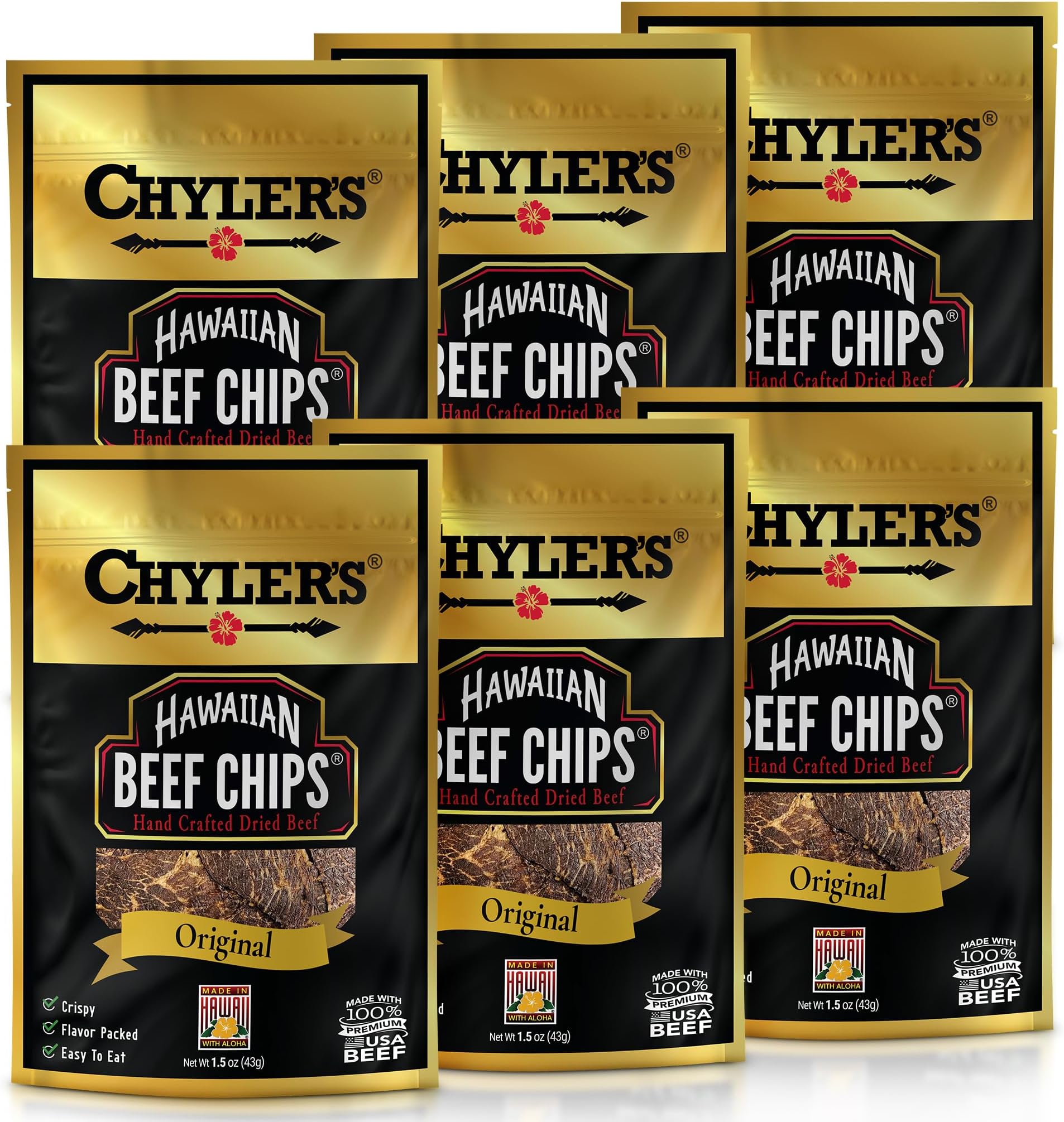 Amazon.com : Yay's Snacks Sweet and Spicy Beef Crisps | Crispy, Crunchy ...