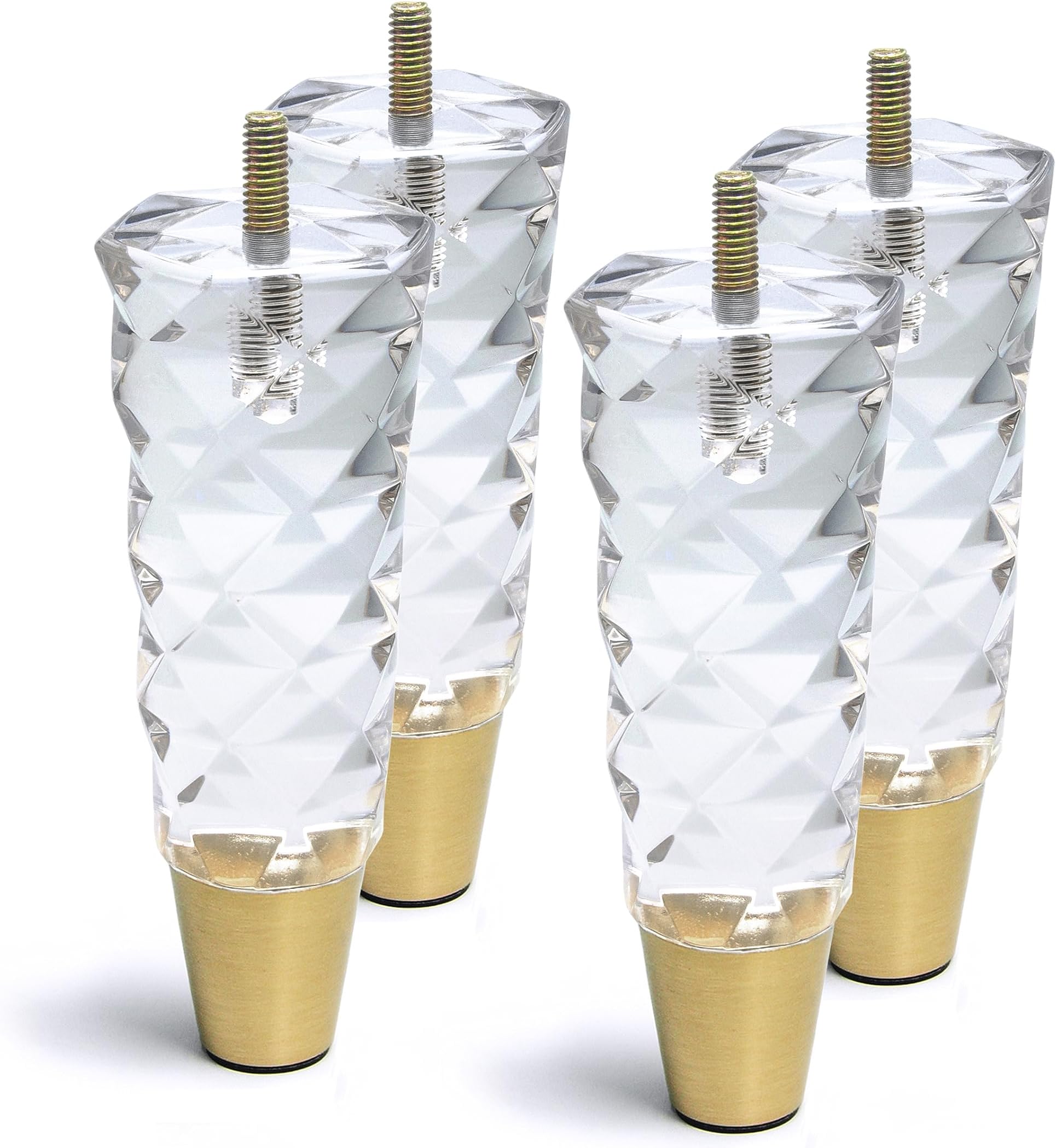 Amazon.com: Alpha Furnishings Acrylic Lucite Crystal Furniture Legs 17 ...