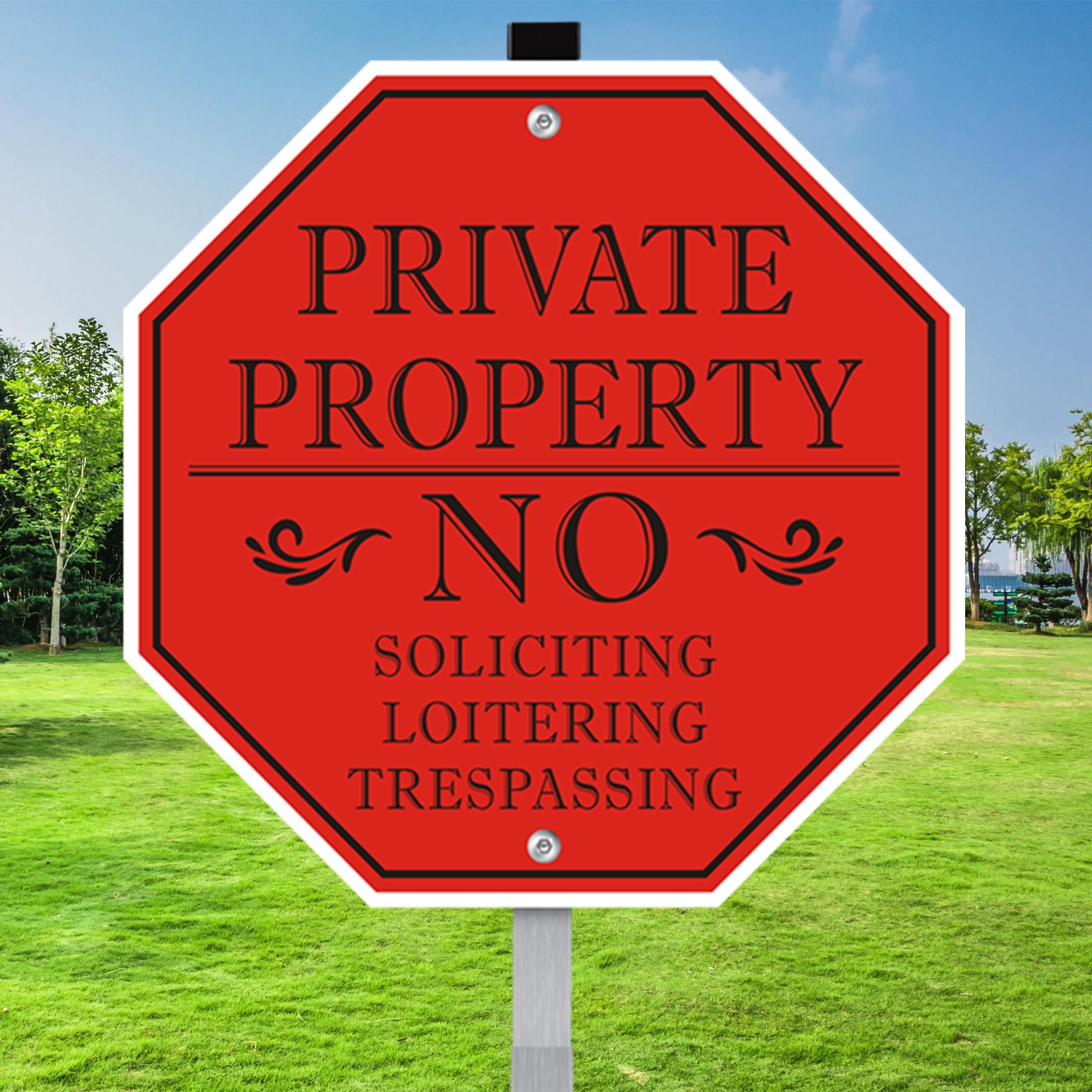 No Soliciting Sign for House, Large Private Property No Trespassing ...