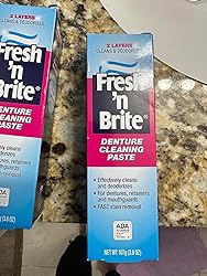 Amazon.com: Fresh 'n Brite Denture Cleaning Paste, 3.8 Ounce (Pack of 2 ...