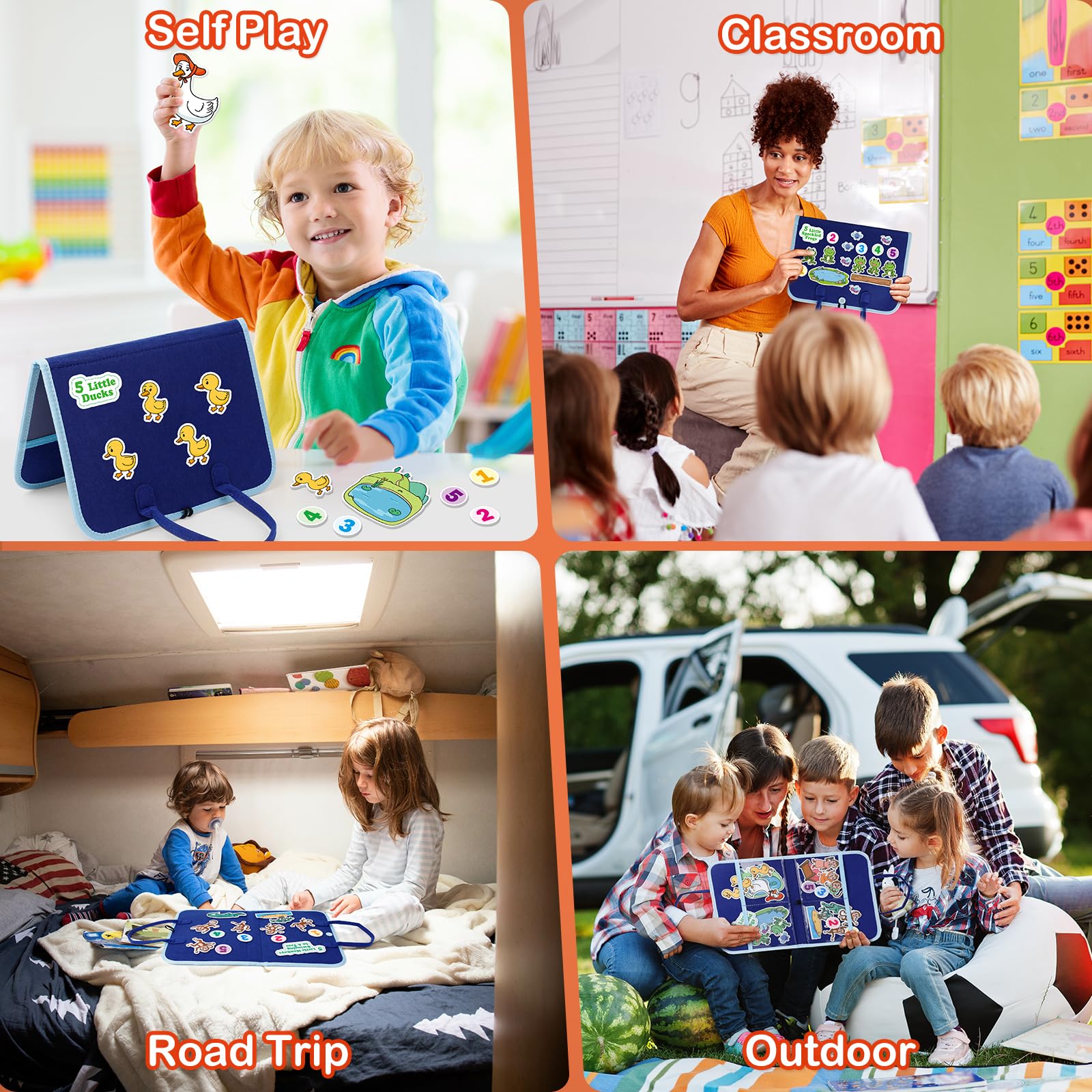 Snapklik.com : Felt Board For Toddlers,Flannel Board Stories For ...