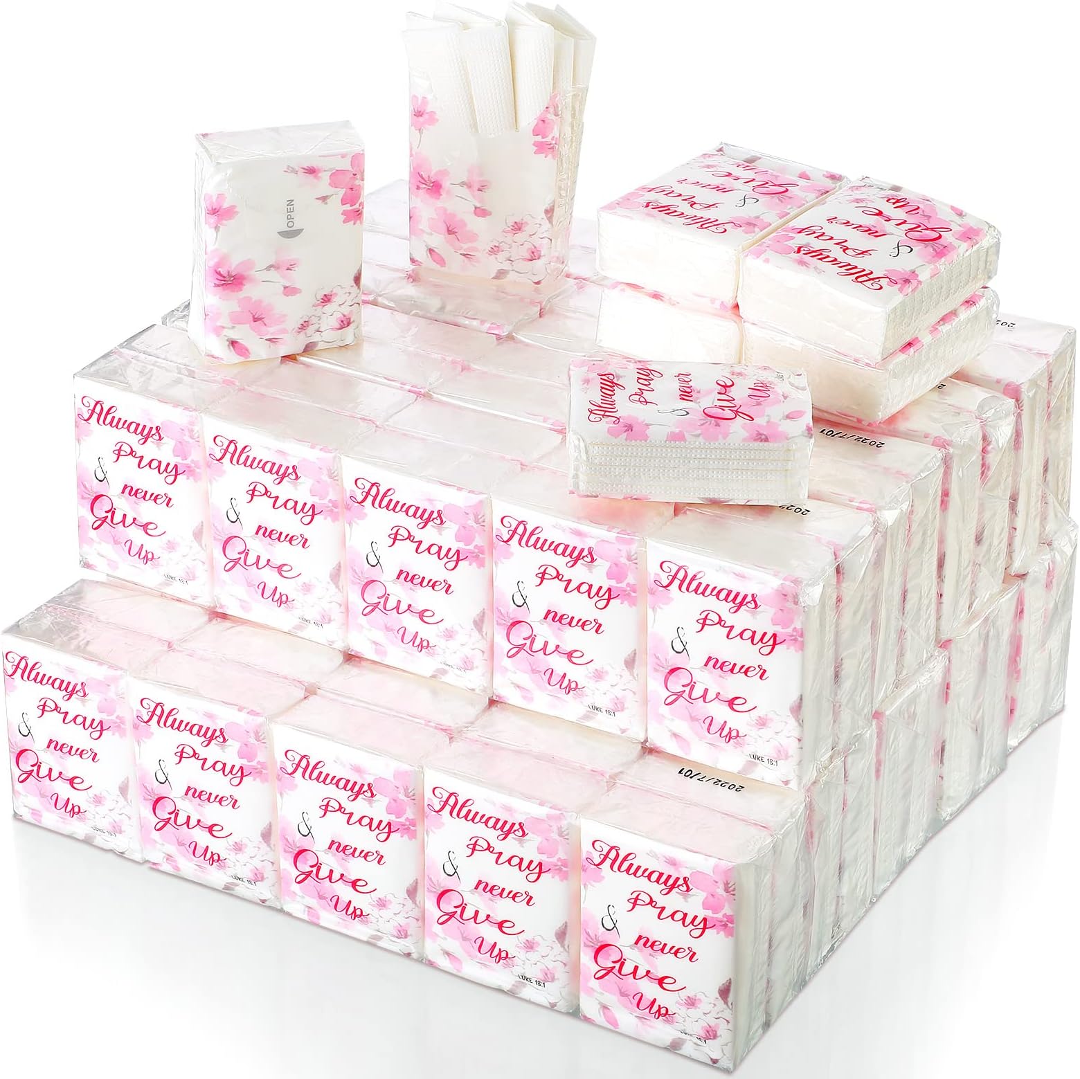 Amazon.com: Yinder 120 Pack Christian Pocket Tissues in Bulk 3 Ply ...