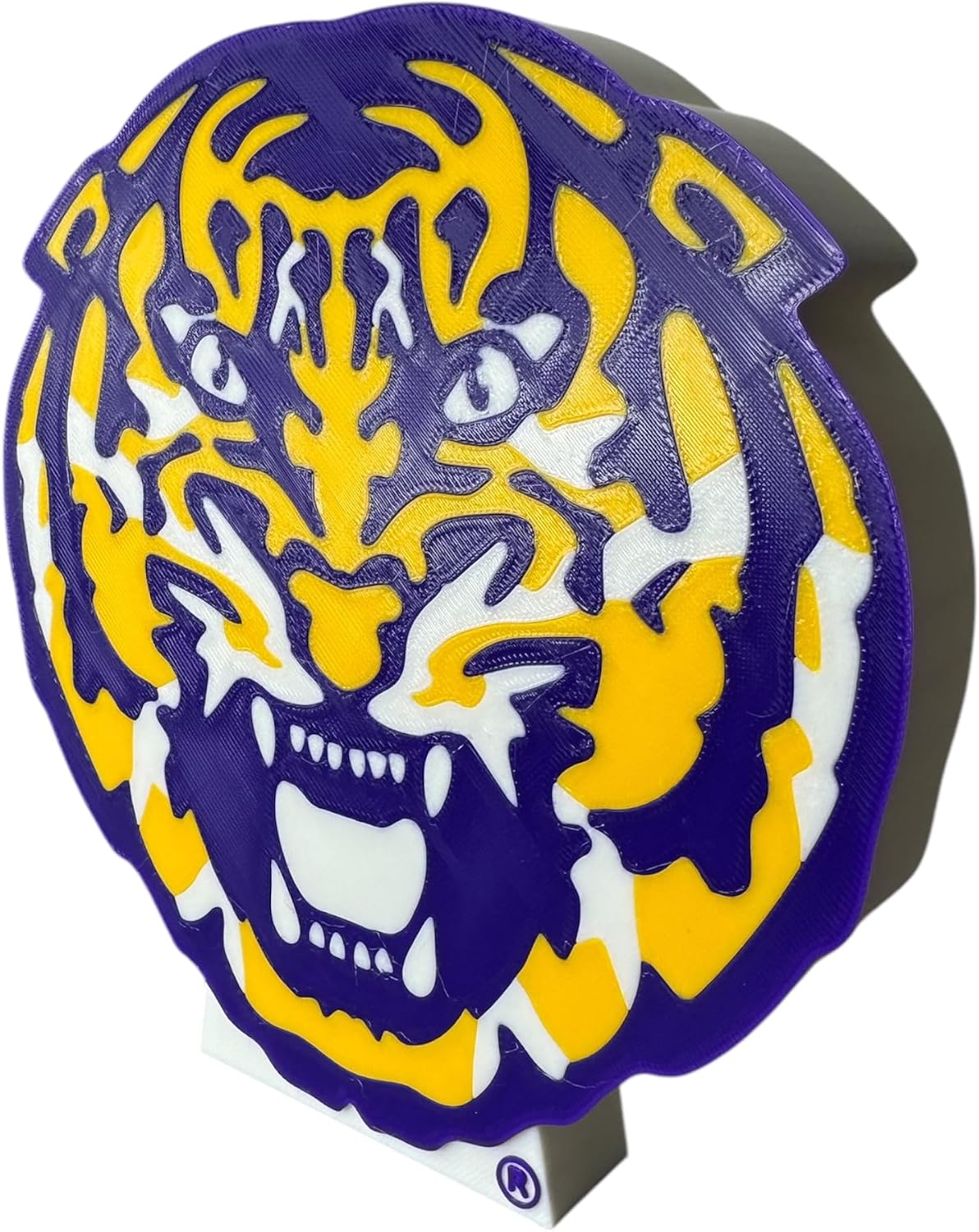 Amazon.com: CLTFanCreations LSU 3D Printed Decorative Tiger Head Logo ...
