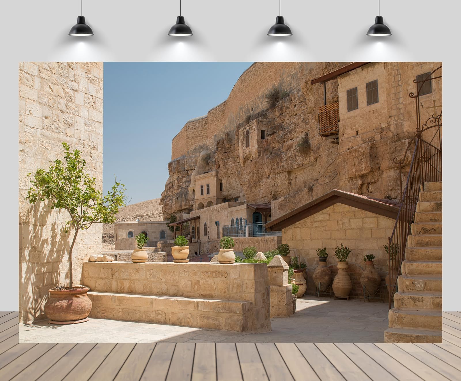 Amazon.com : CHNYWORK 7ftx5ft Retro Jerusalem City Street Backdrop for ...