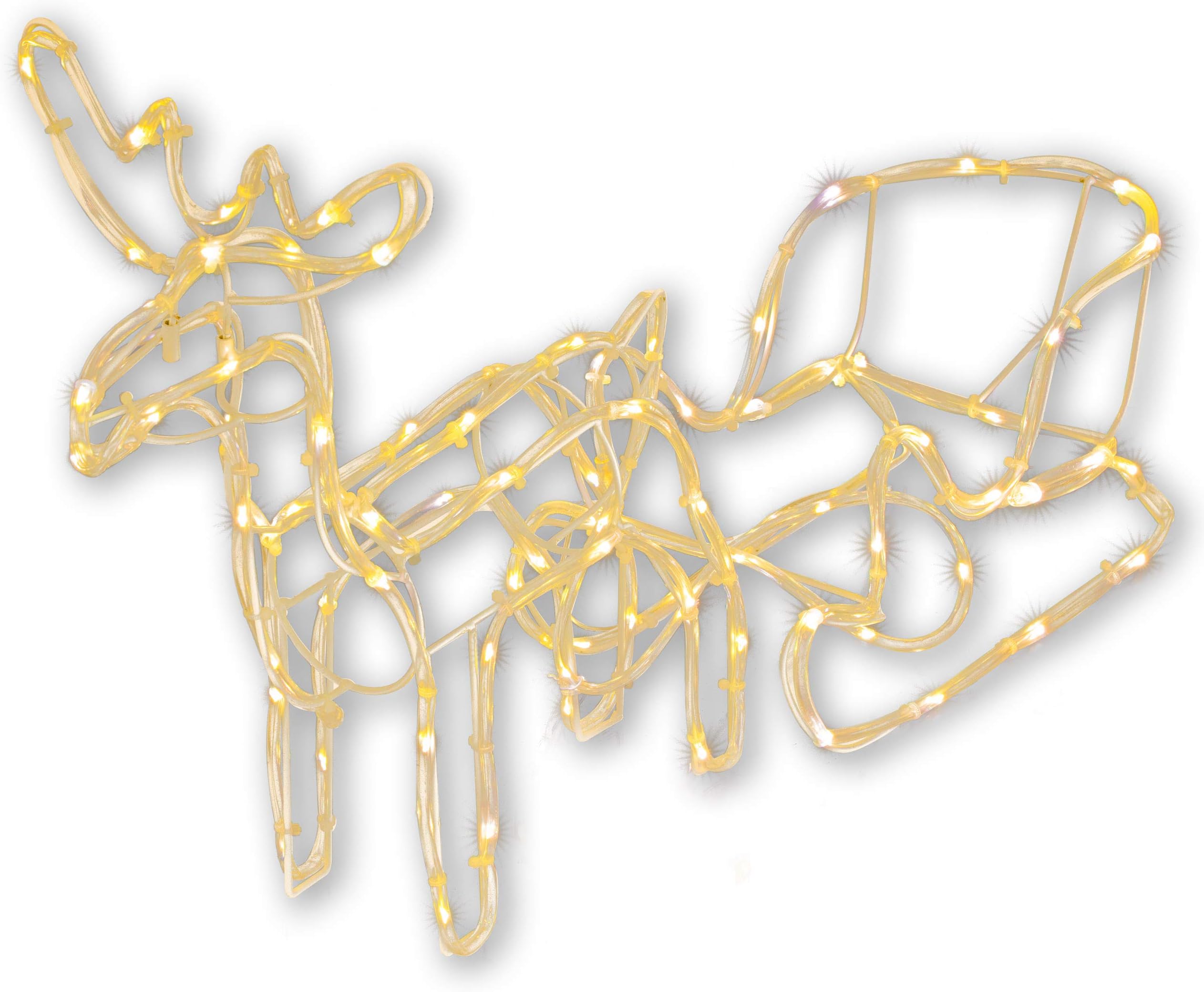 SALCAR 60cm LED Rentier Figur Beleuchtet Außen, Weihnachtsbeleuchtung ...