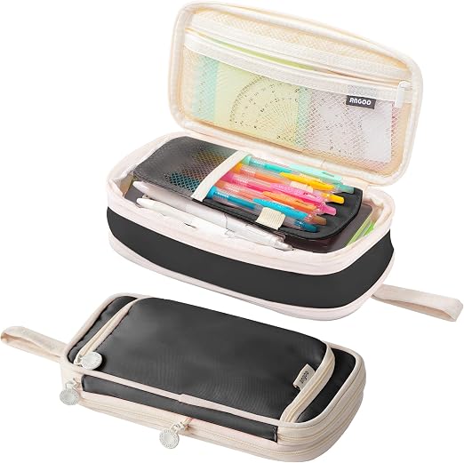 Amazon.com: OMNGE Big Capacity Pencil Case Portable Pen Pouch Bag, Cute ...