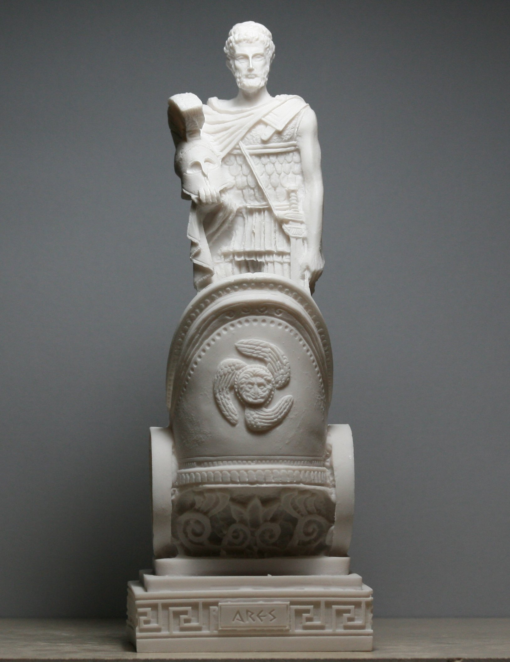 Ares Griekse God Standbeeld Standbeeld Van Ares Stock Afbeelding.