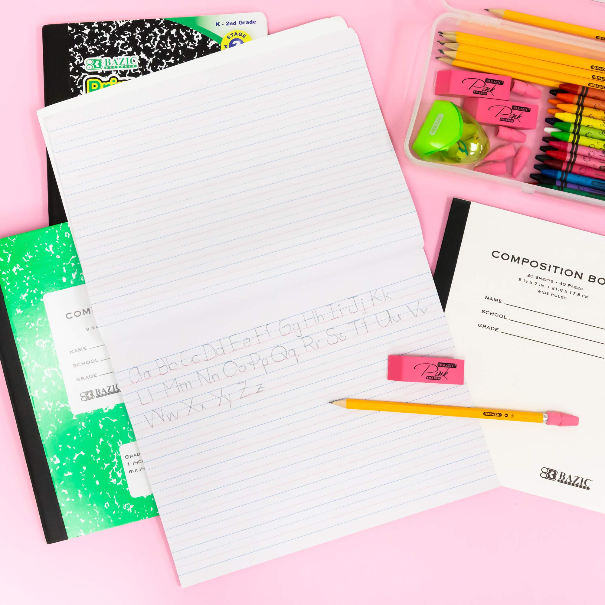 Snapklik.com : BAZIC Manuscript Writing Pad 50 Sheet 10.5" X 8"
