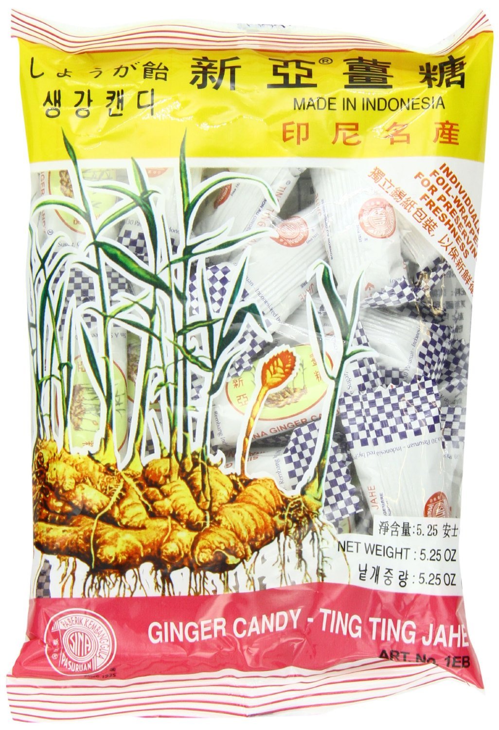 Amazon.com : Ting Ting Jahe Ginger Candy, 4.4 Oz (3 pack) : Grocery ...