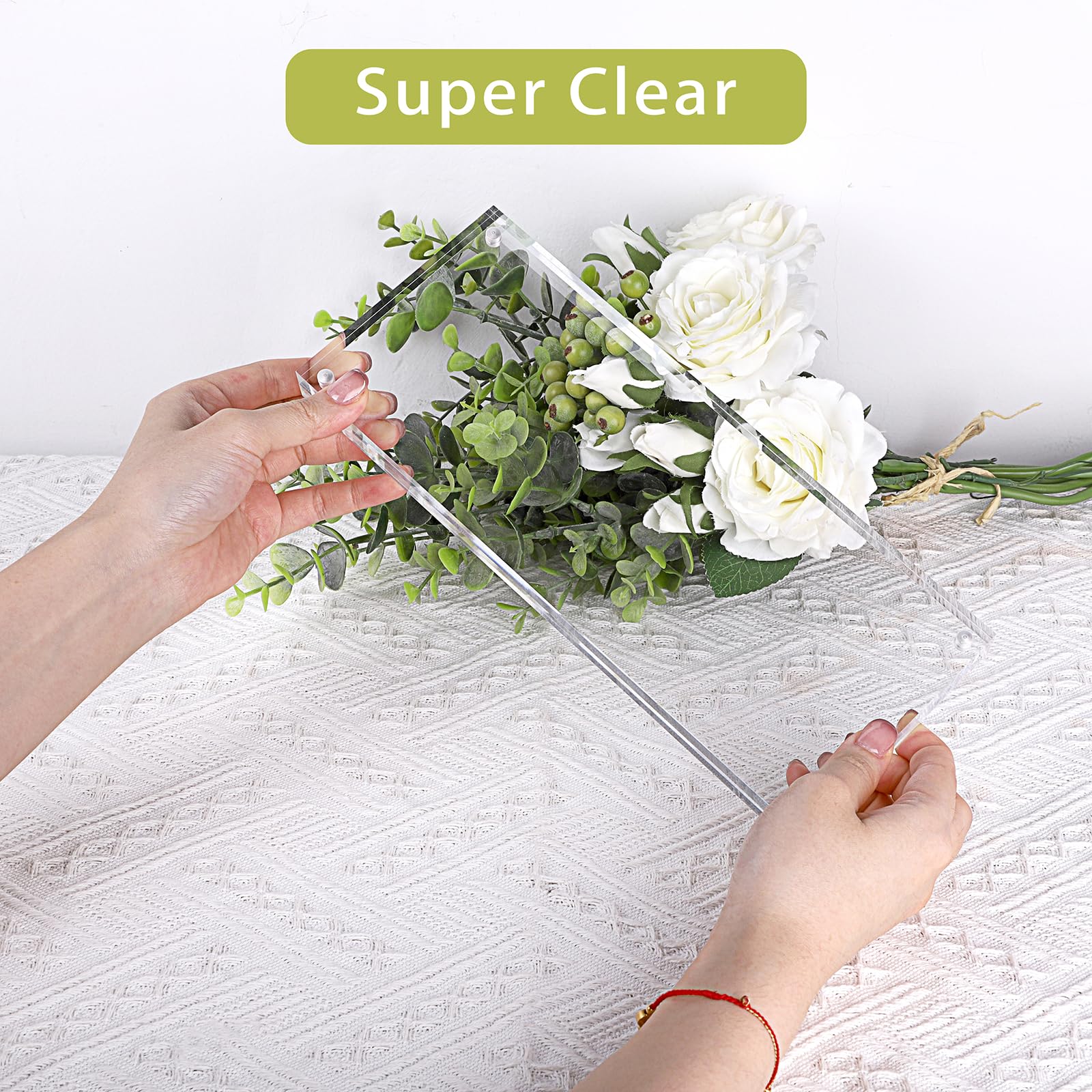 Snapklik.com : JUXYES Clear Acrylic Business License Frame Magnetic ...