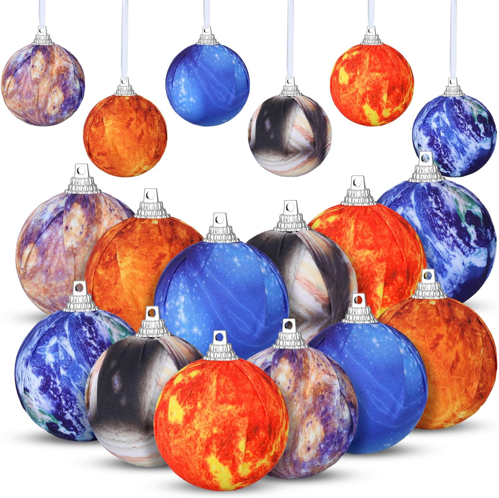 Amazon.com: 12 Pcs Solar System Party Supplies Planet Hanging Ornaments ...