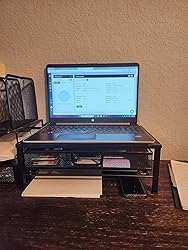 Amazon.com: Metal Computer Monitor Stand for Desk,Monitor Riser with ...
