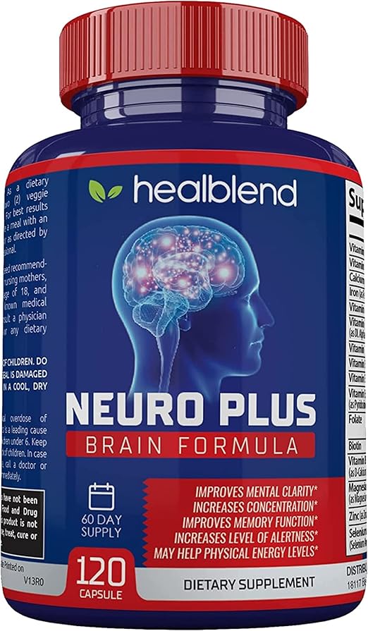 Amazon.com: Neuro Plus Brain & Focus Formula - Nootropic Brain Booster ...