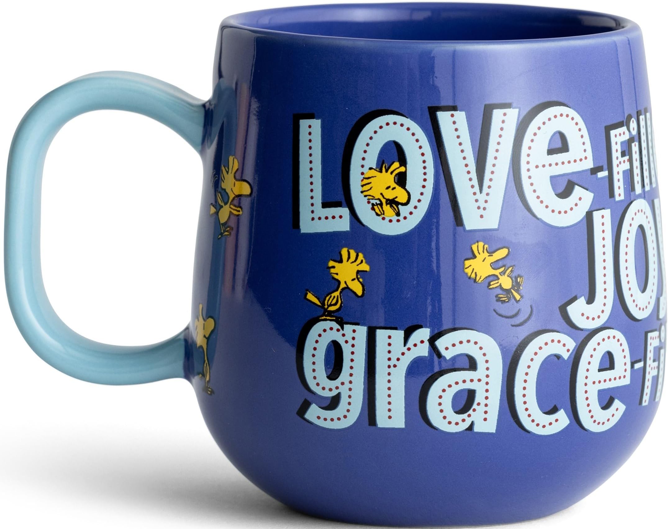 Amazon.com: DaySpring - Peanuts - Love Joy Grace - 16oz Ceramic Mug ...
