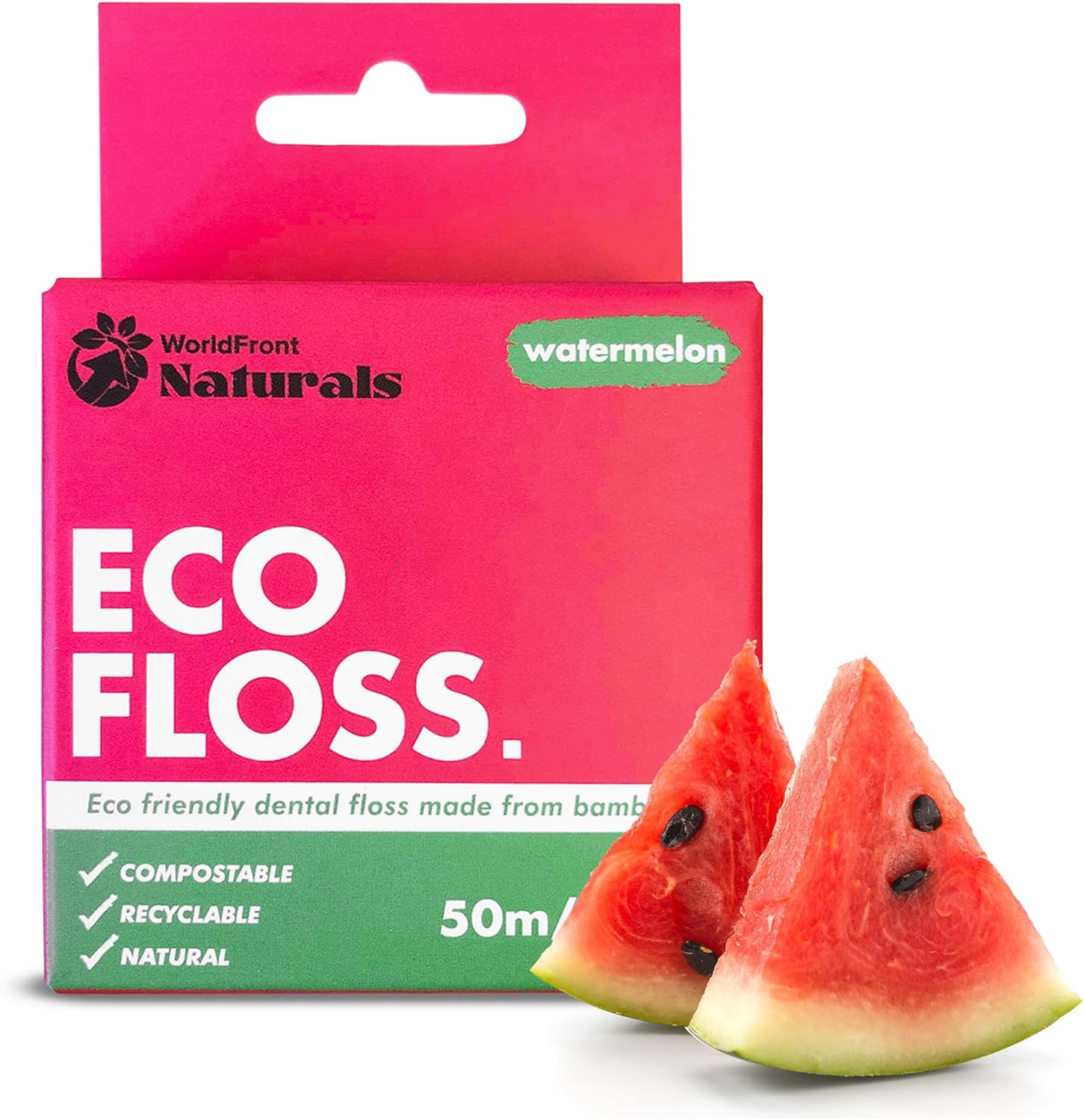 Amazon.com : WorldFront Naturals Dental Floss for Teeth Clean, Removing ...