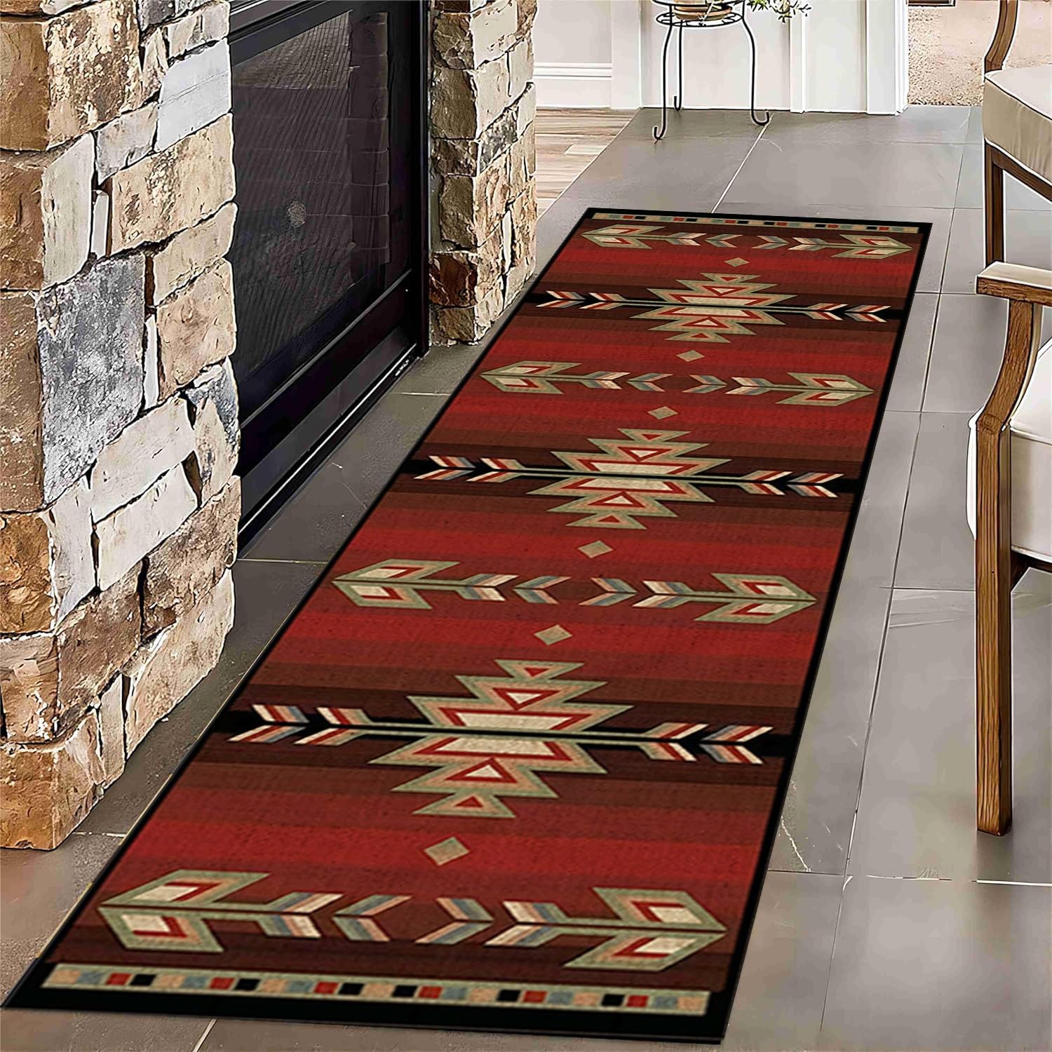 Amazon.com: PDENZG Southwest Runner Rug,2x10ft,Aztec Series Rug ...